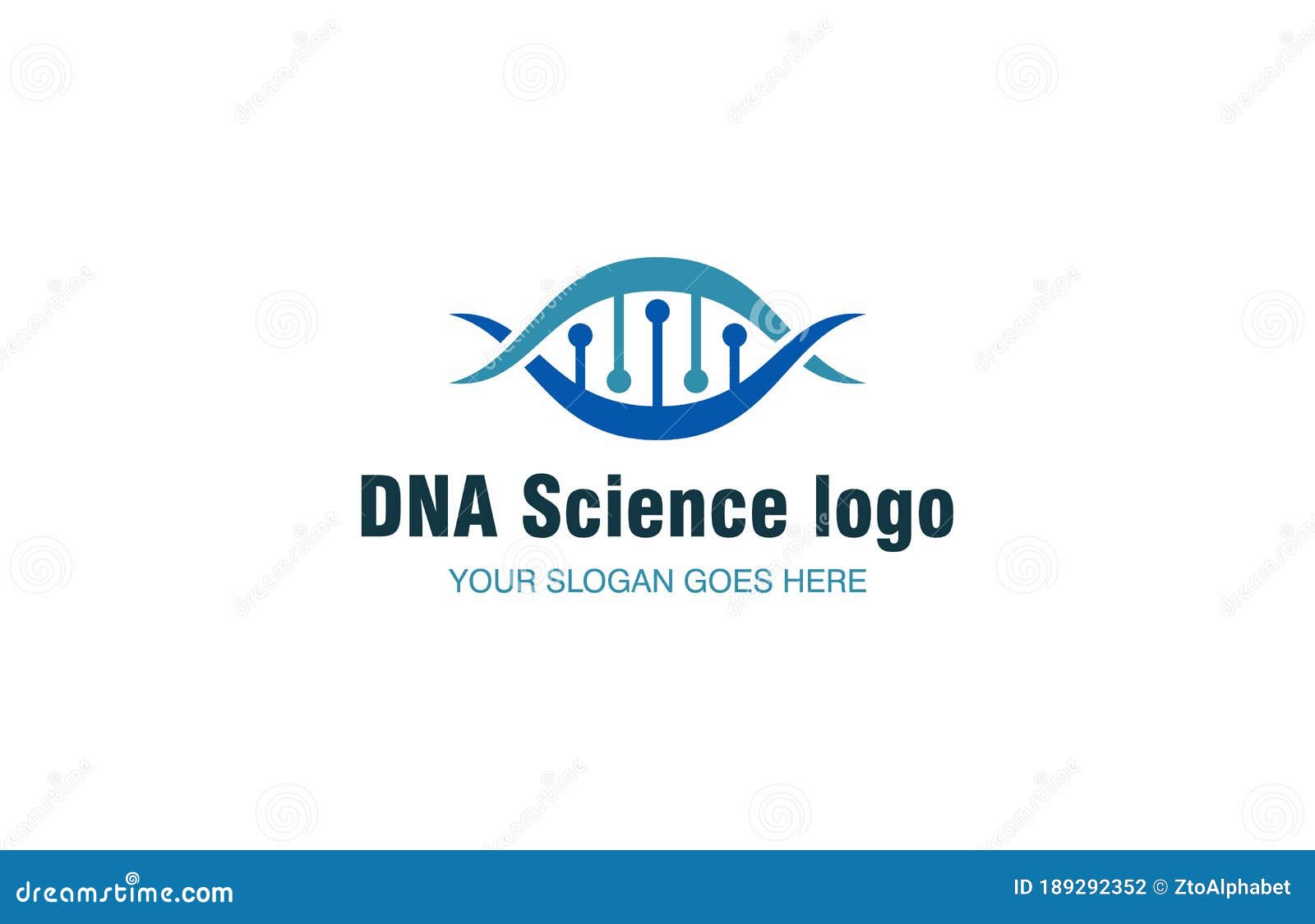Dna Code Biotech Vector Science Genetics Logo. Helix Molecule ...