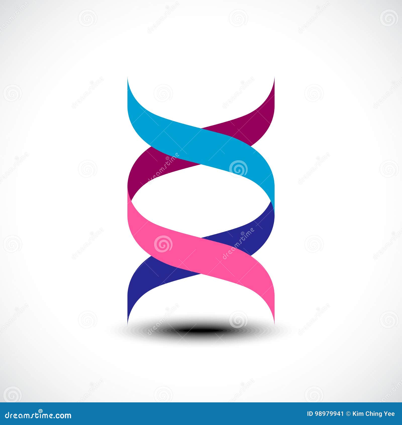 DNA Genetic Sign, Icons And Elements Collection. Colorful Of DNA Symbol ...