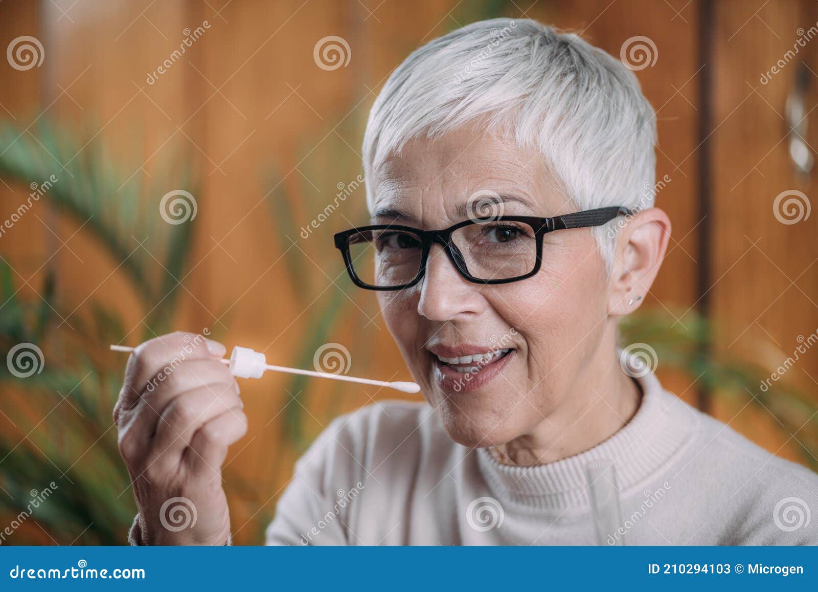 DNA Genetic Testing, Using Saliva Sample Stock Image - Image of ...