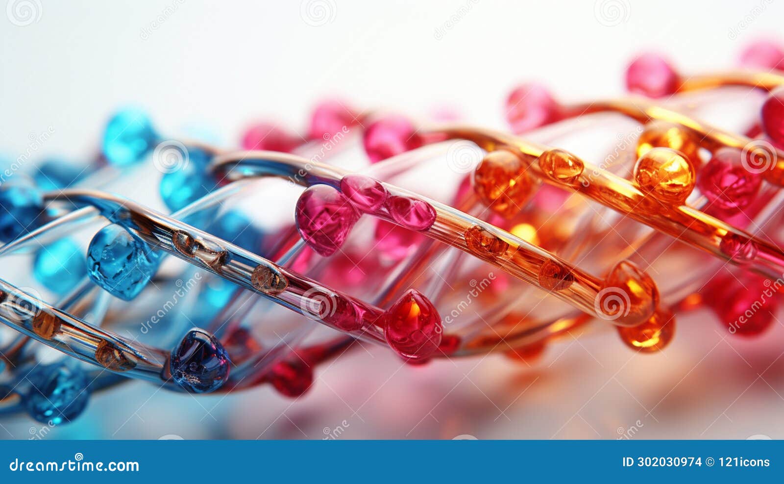 DNA Genome Structure Isolated on White Background Stock Illustration ...