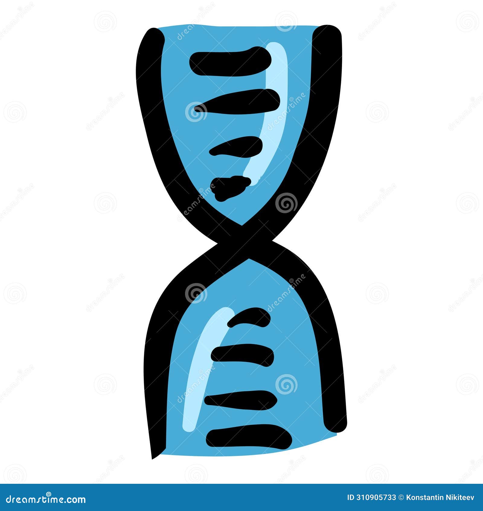 DNA Hand Drawn Physics Doodle Icon Stock Vector - Illustration of color ...