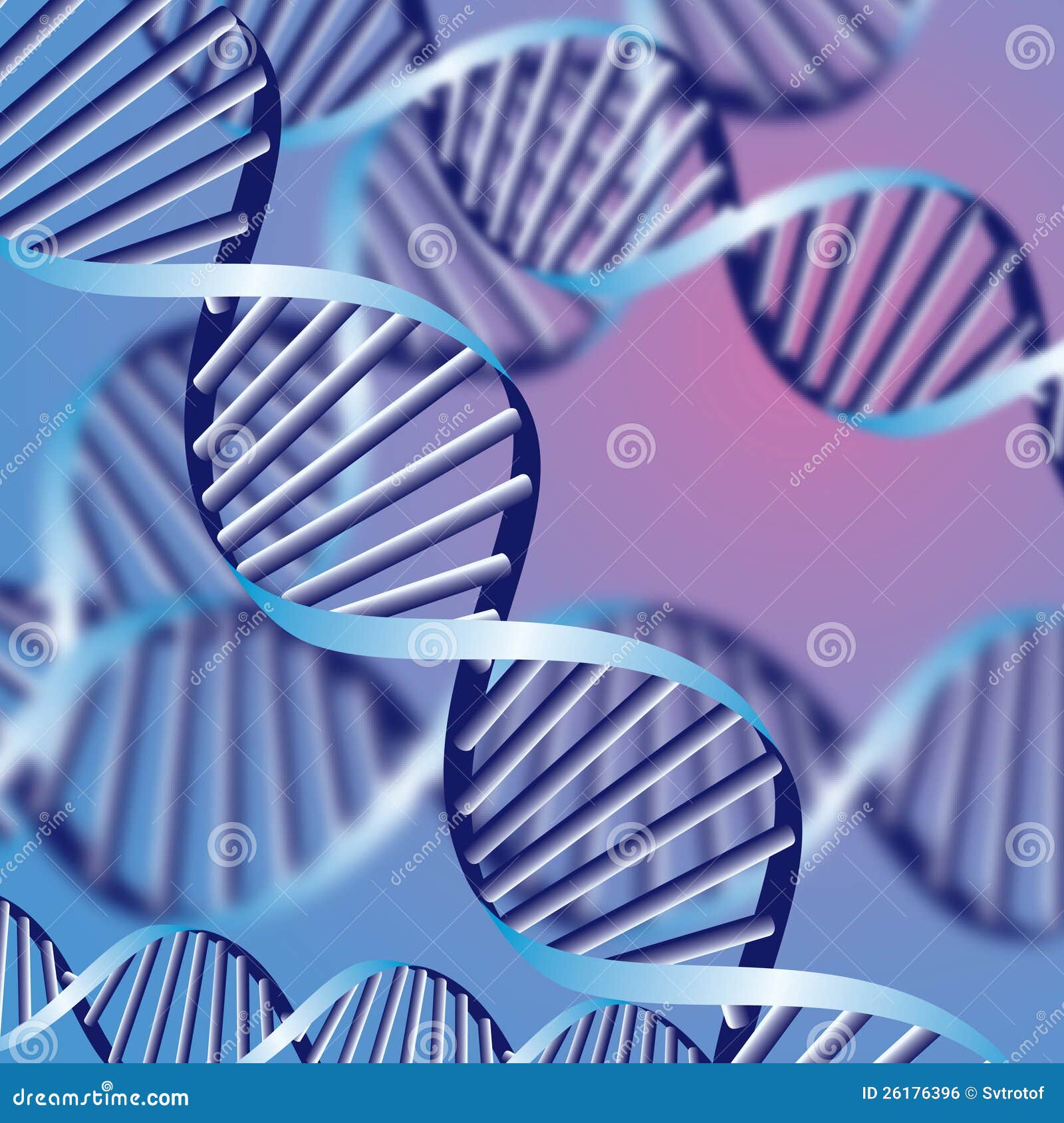 DNA helix stock vector. Illustration of biotech, microscopic - 26176396