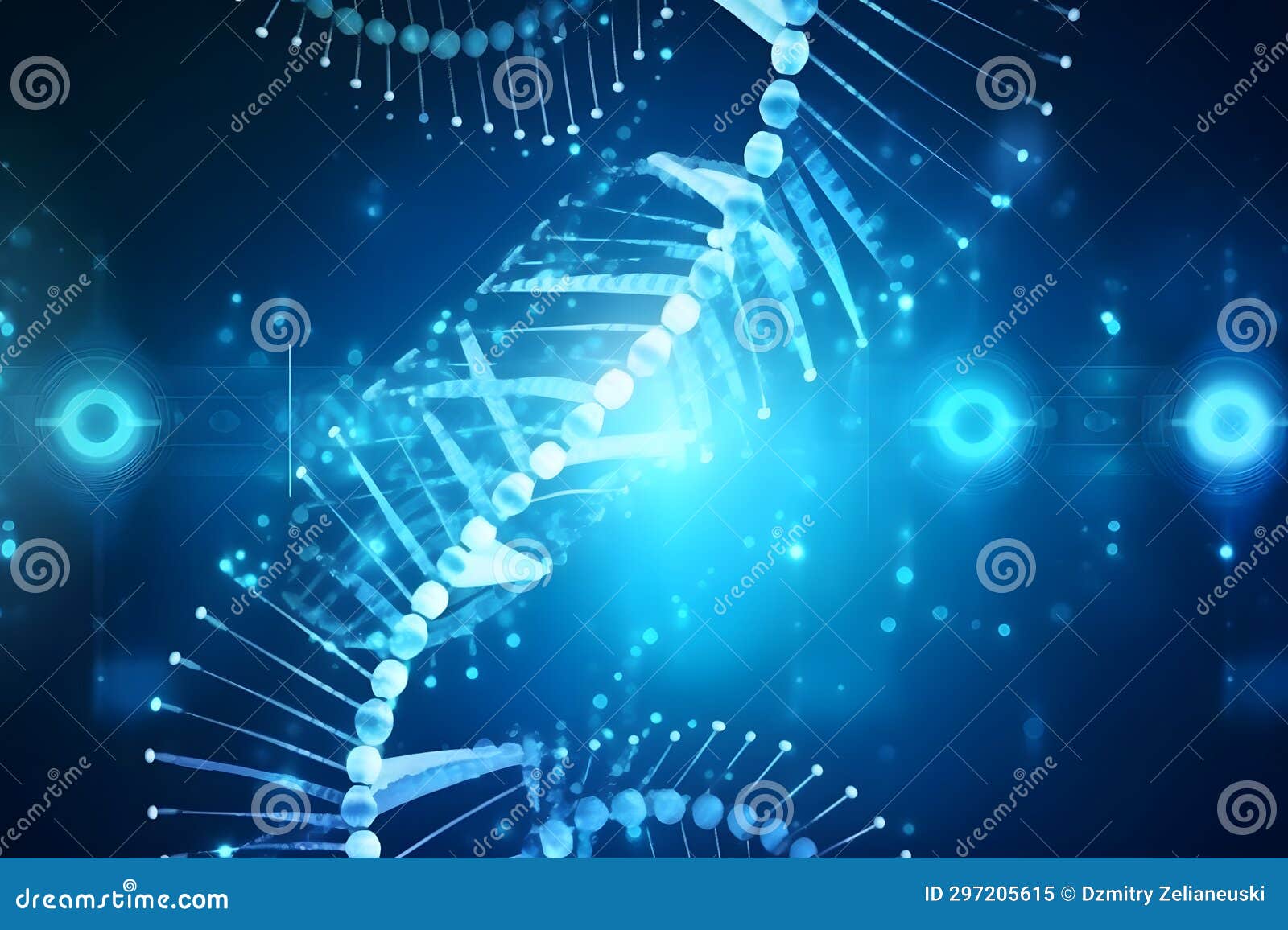 Dna Helix Background. Generative AI Stock Illustration - Illustration ...