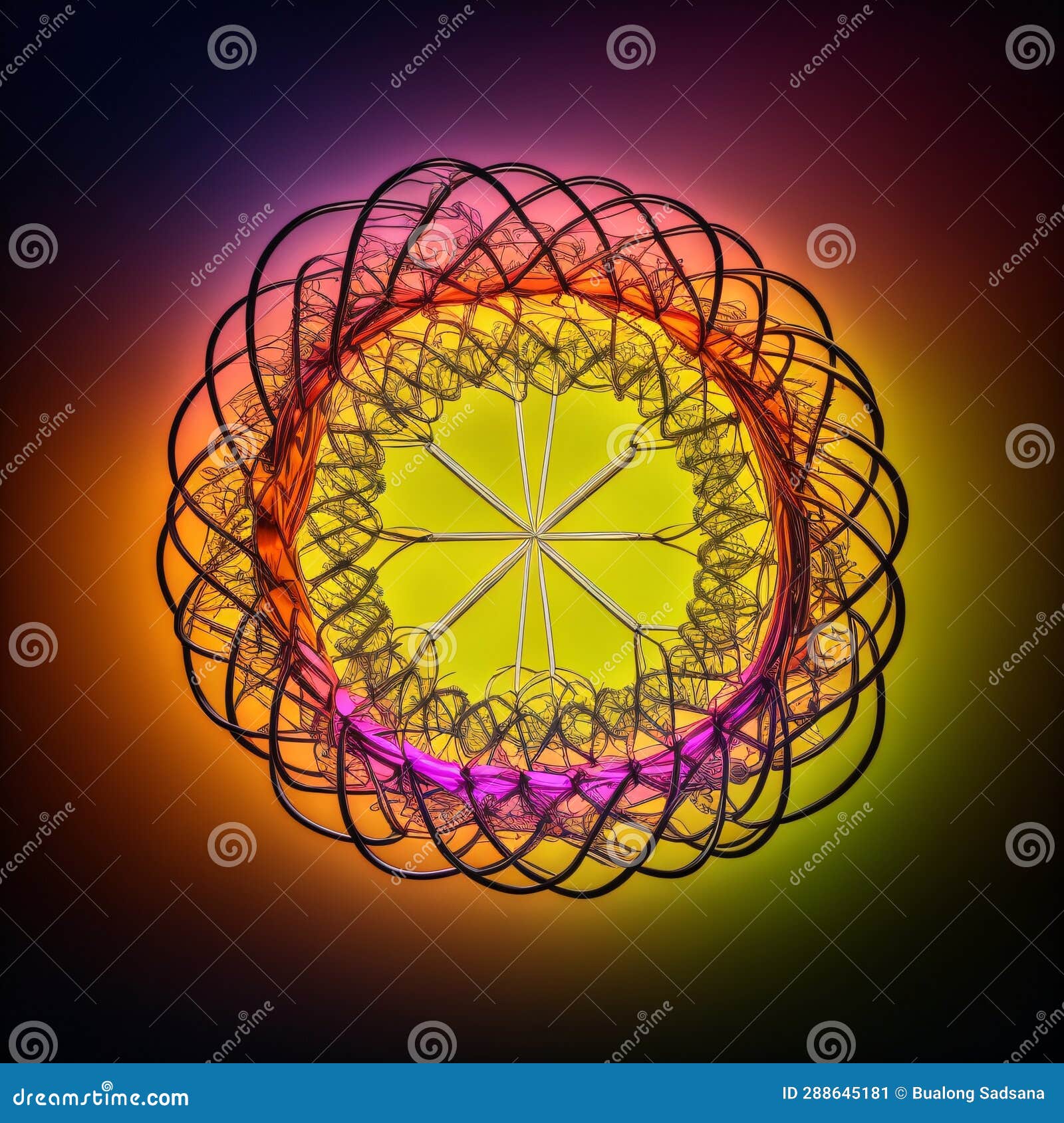 DNA Helix on Black Background. Created with Generative AI Technology ...