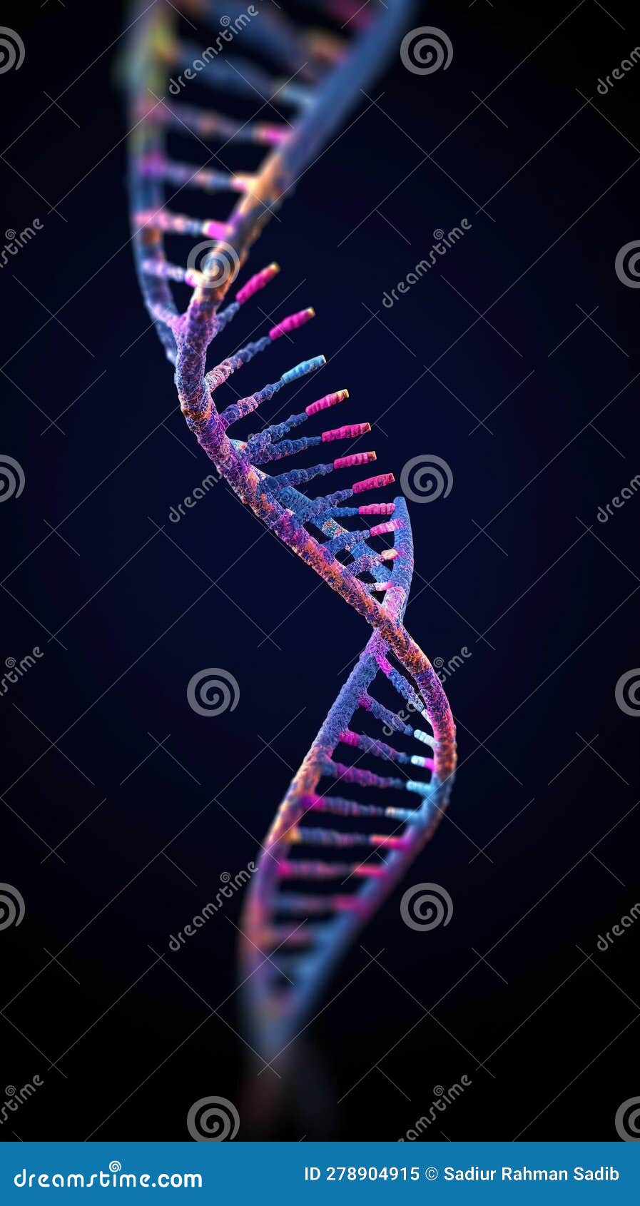 Dna Helix on Black. DNA Molecular Structure with Sequencing Data of ...