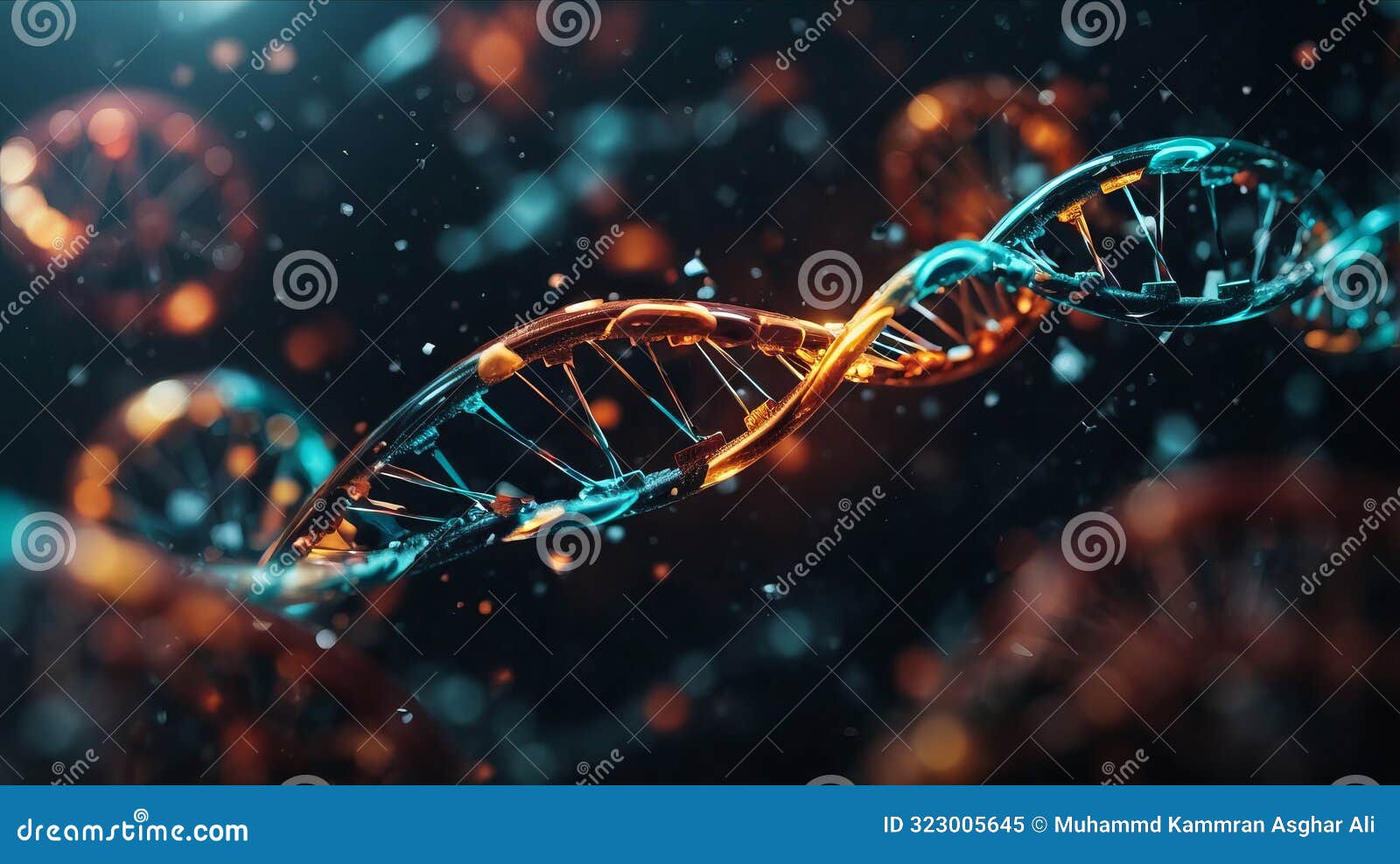 DNA Helix Break or Replace for Concept of Genetic Engineering and Gene ...