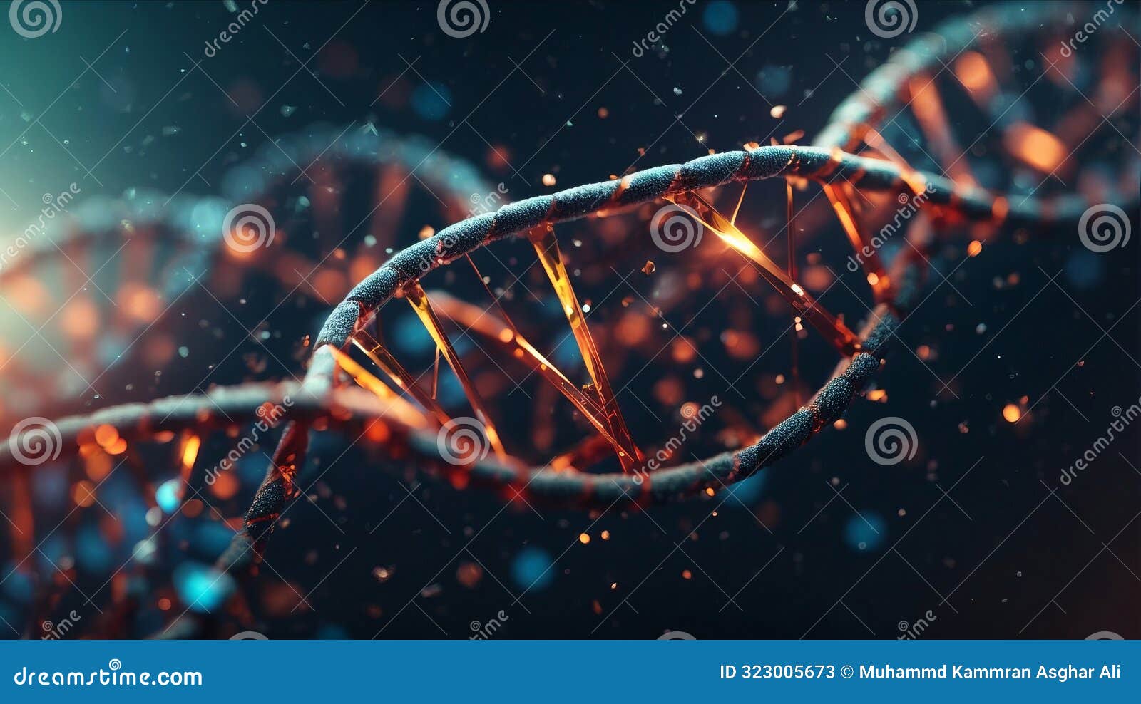 DNA Helix Break or Replace for Concept of Genetic Engineering and Gene ...