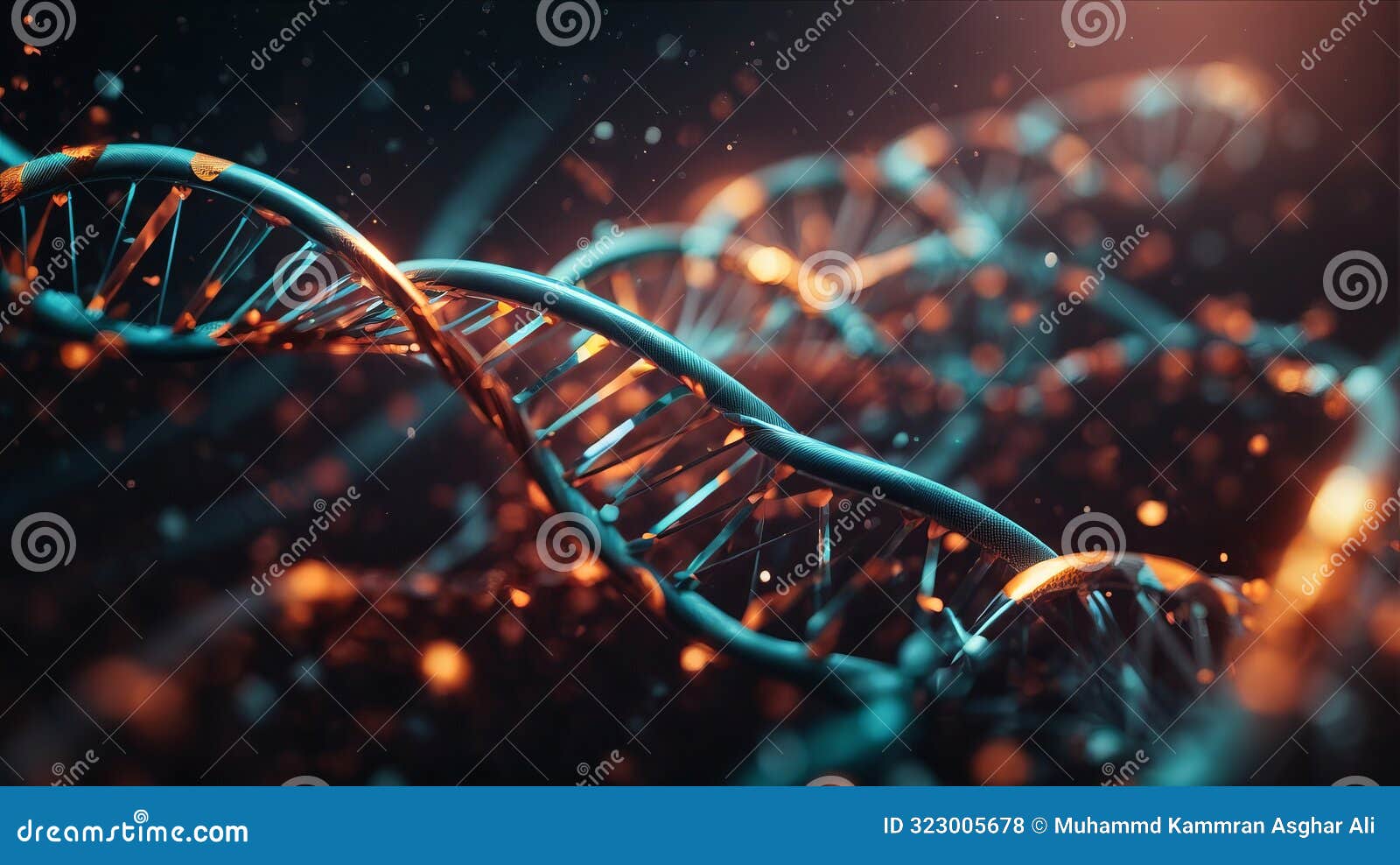 DNA Helix Break or Replace for Concept of Genetic Engineering and Gene ...