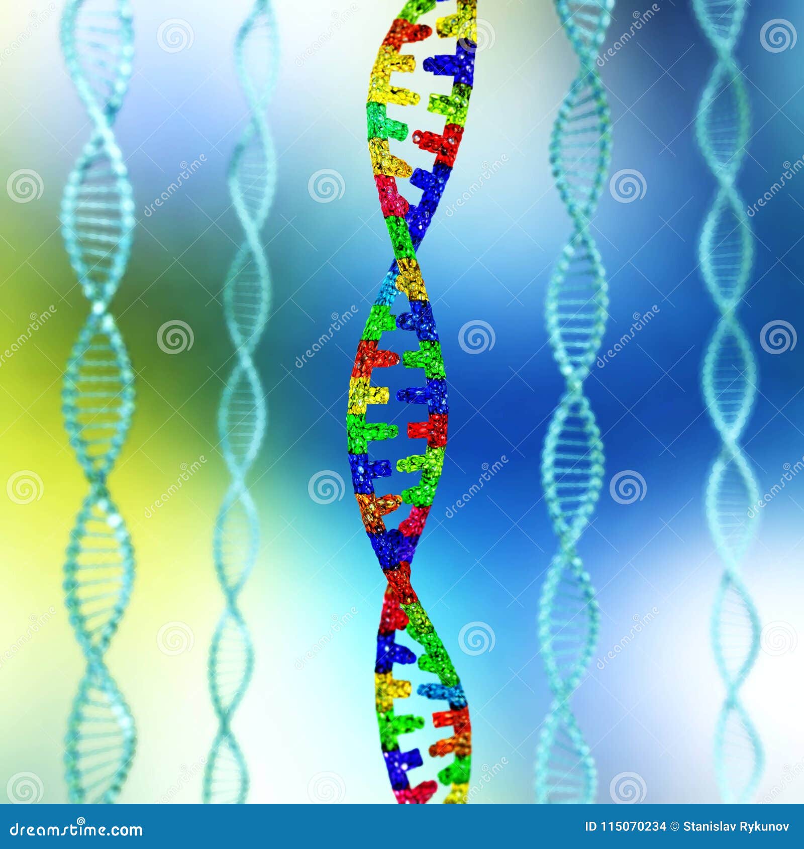 DNA helix. Chromosome stock illustration. Illustration of health ...