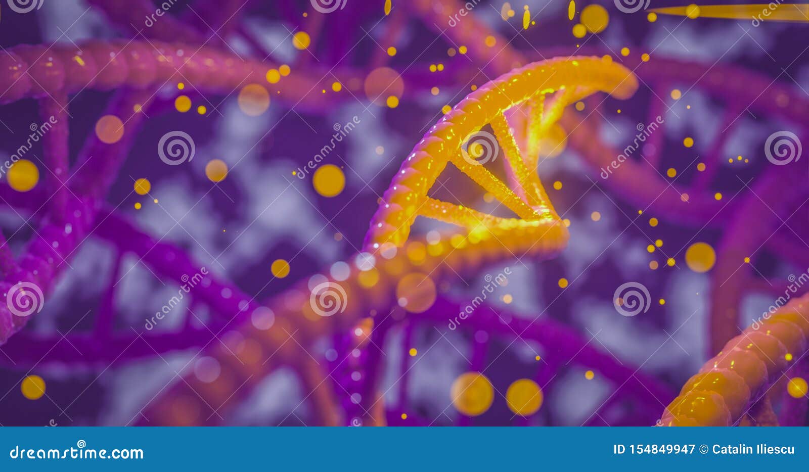 DNA Helix Colorful Genes Chromosomes DNA Sequence, DNA Structure with ...