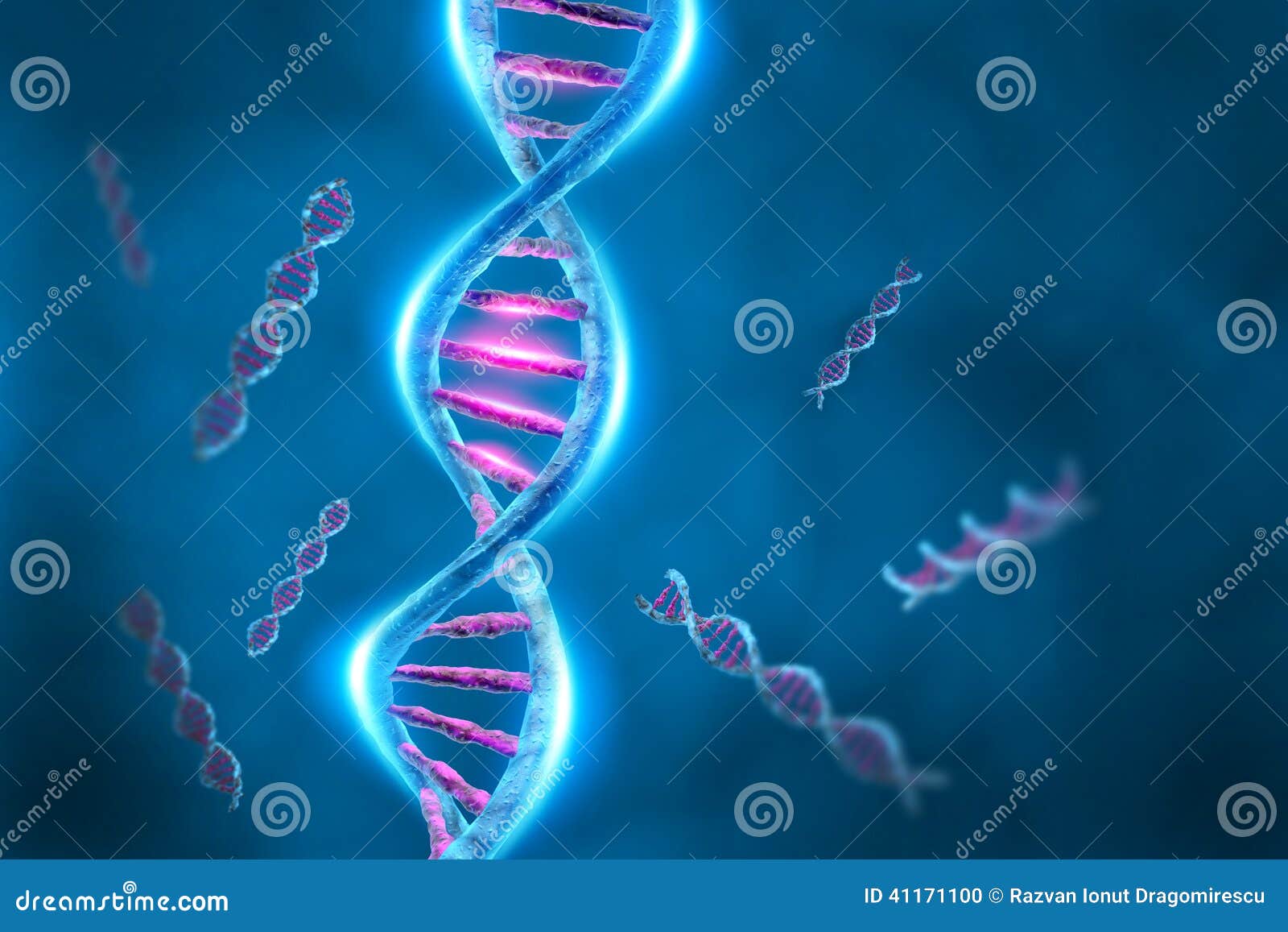 DNA stock illustration. Illustration of helix, double - 41171100