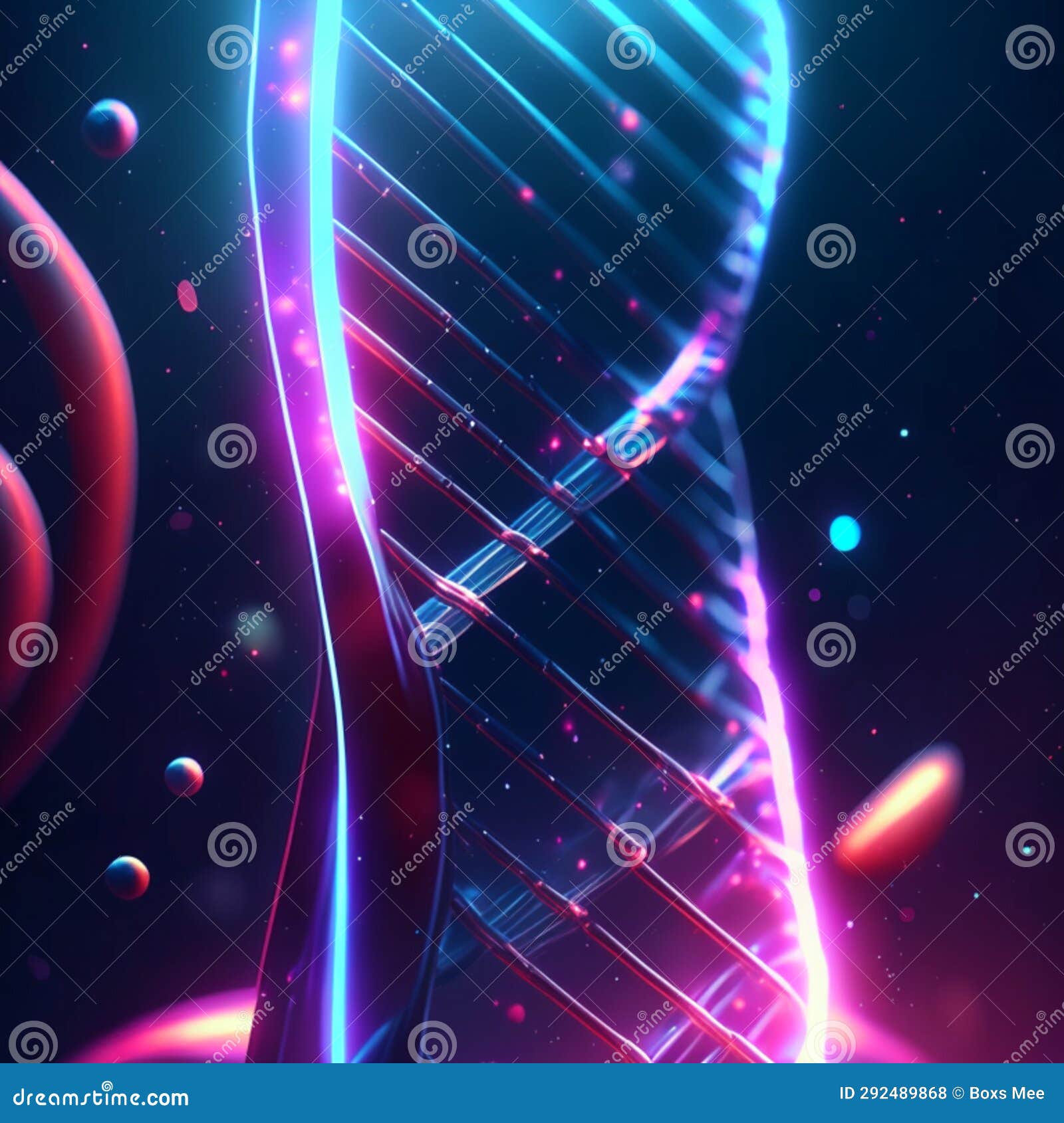 DNA Helix. 3d Rendering 3d Illustration. Science Background Stock ...