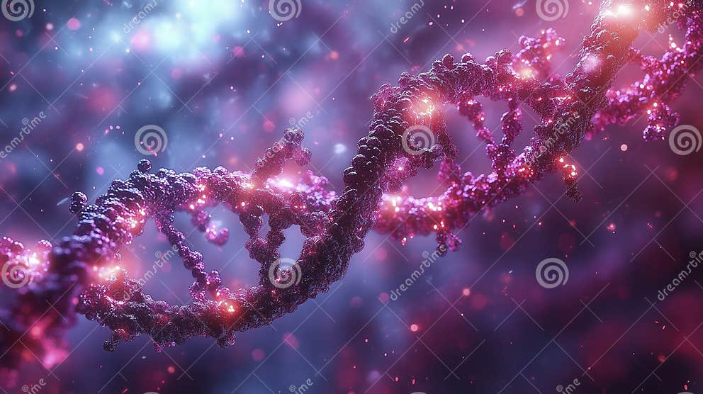 Dna Helix Deoxyribonucleic Acid Is A Nucleic Acid That Contains Genetic Information Stock