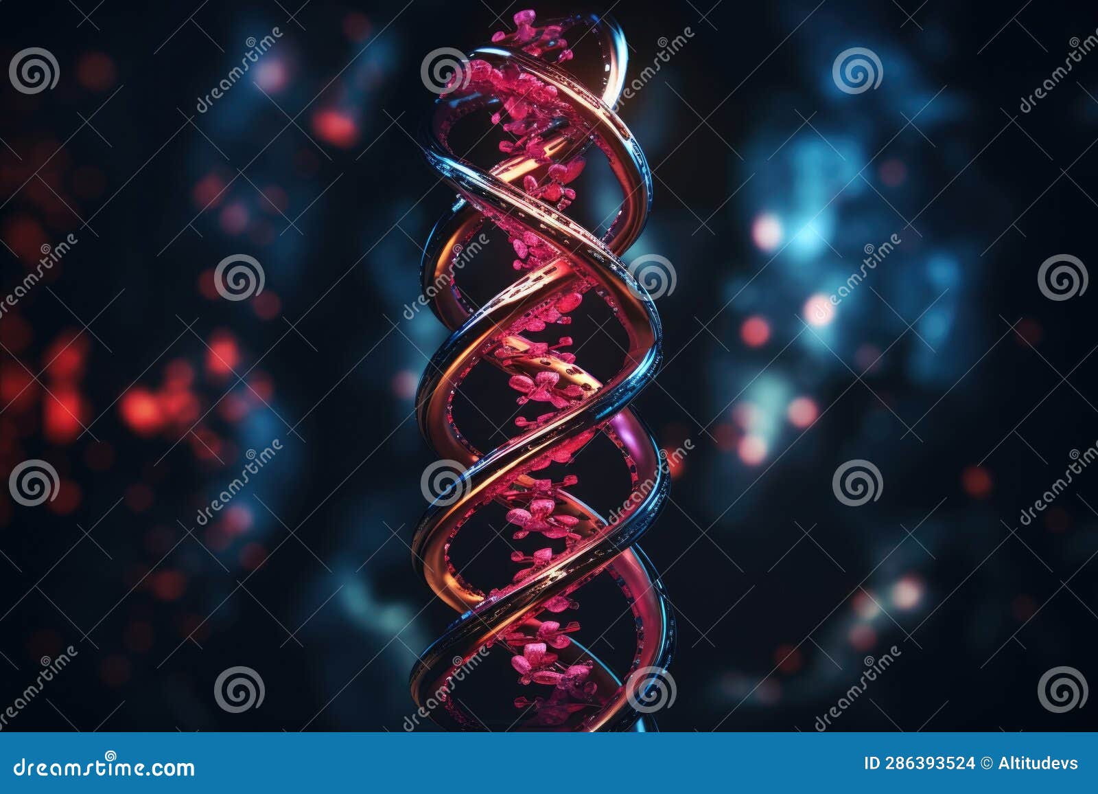 Dna Helix with Digital Data Storage Concept Stock Photo - Image of code ...