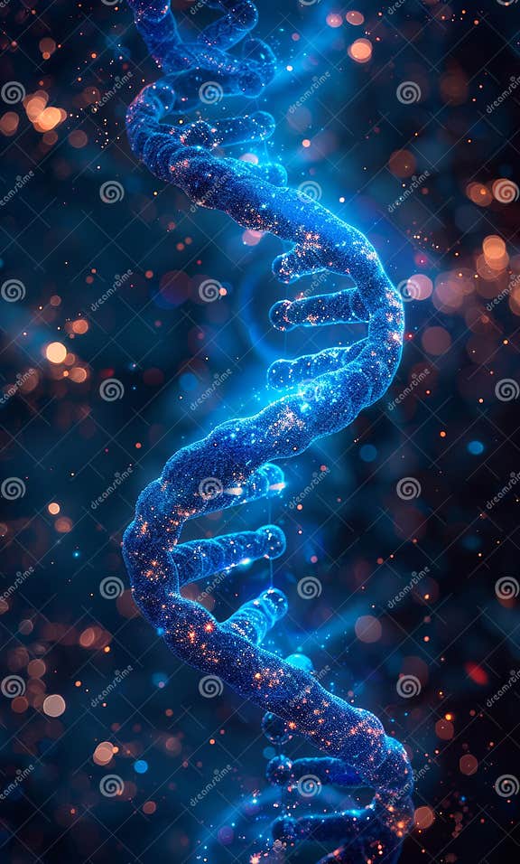 DNA Helix. Hi Tech Technology in the Field of Genetic Engineering Stock ...