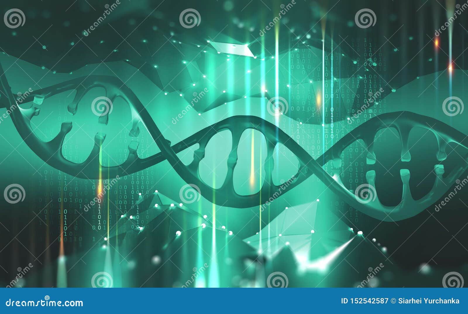 DNA Helix. Hi Tech Technology in the Field of Genetic Engineering Stock ...