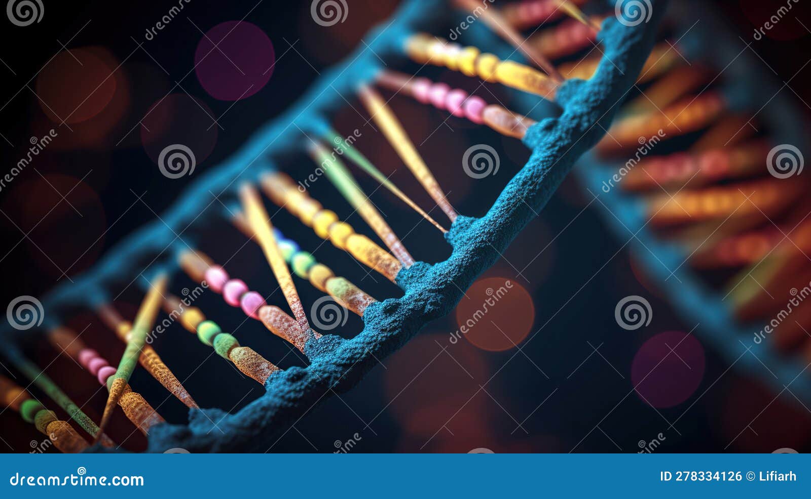 DNA Helix. Hi Tech Technology in the Field of Genetic Engineering. Work ...