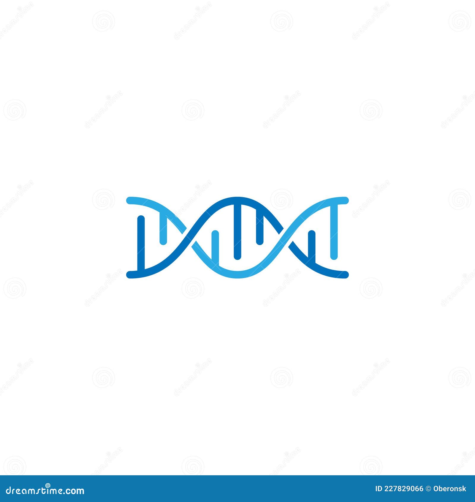 DNA Helix icon logo stock vector. Illustration of chromosome - 227829066