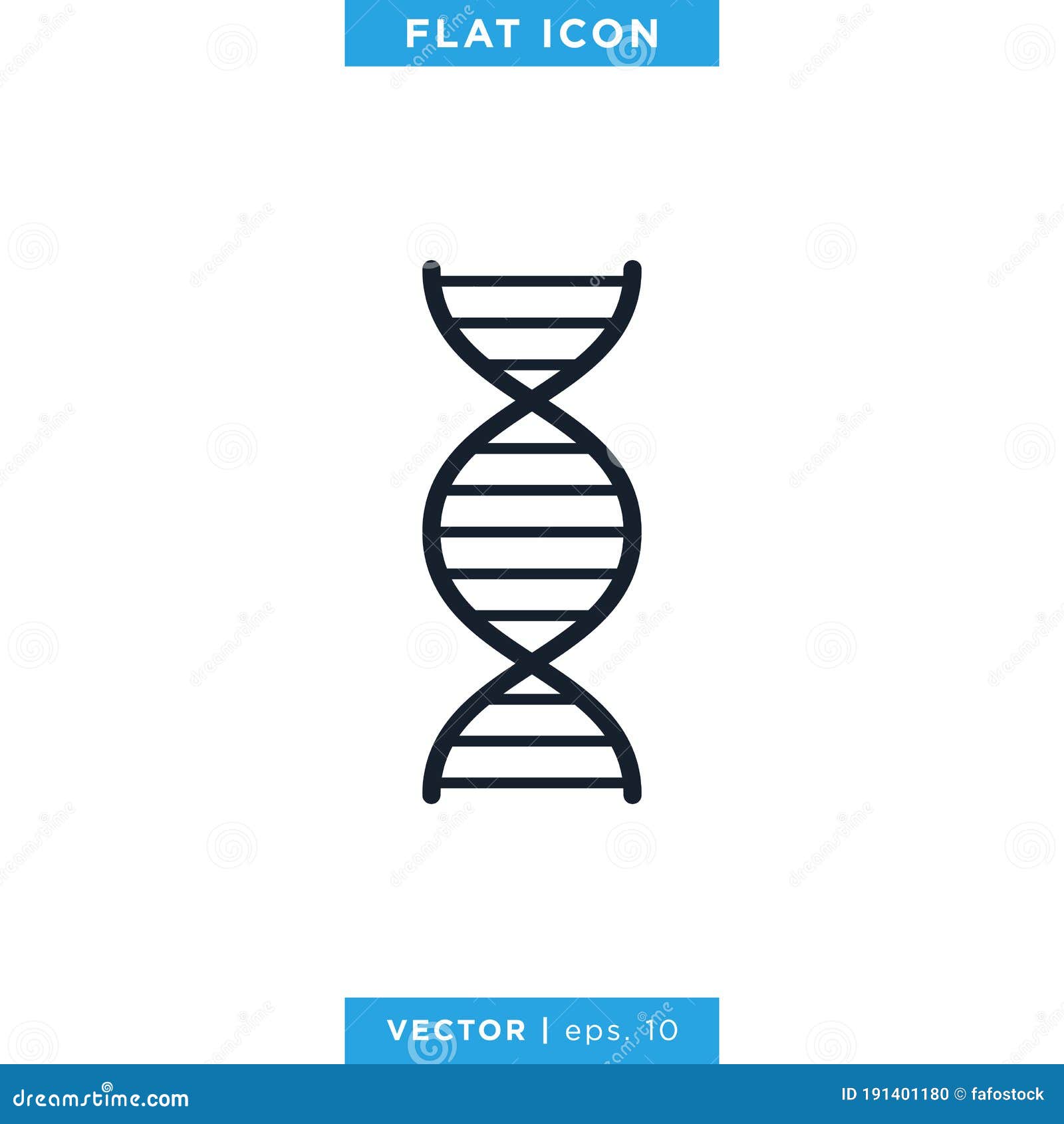 DNA Helix Icon Vector Design Template Stock Vector - Illustration of ...