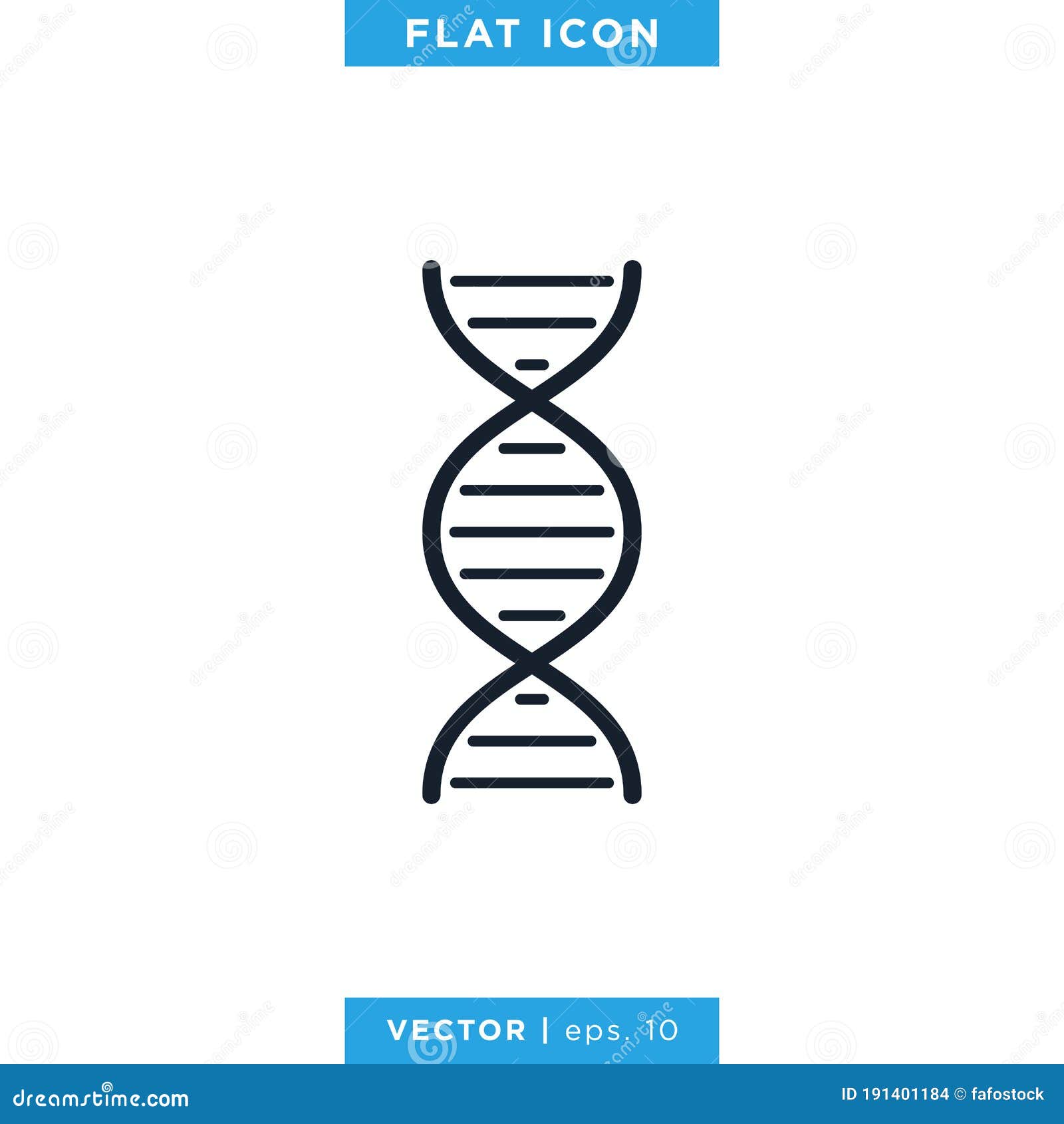 DNA Helix Icon Vector Design Template Stock Vector - Illustration of ...