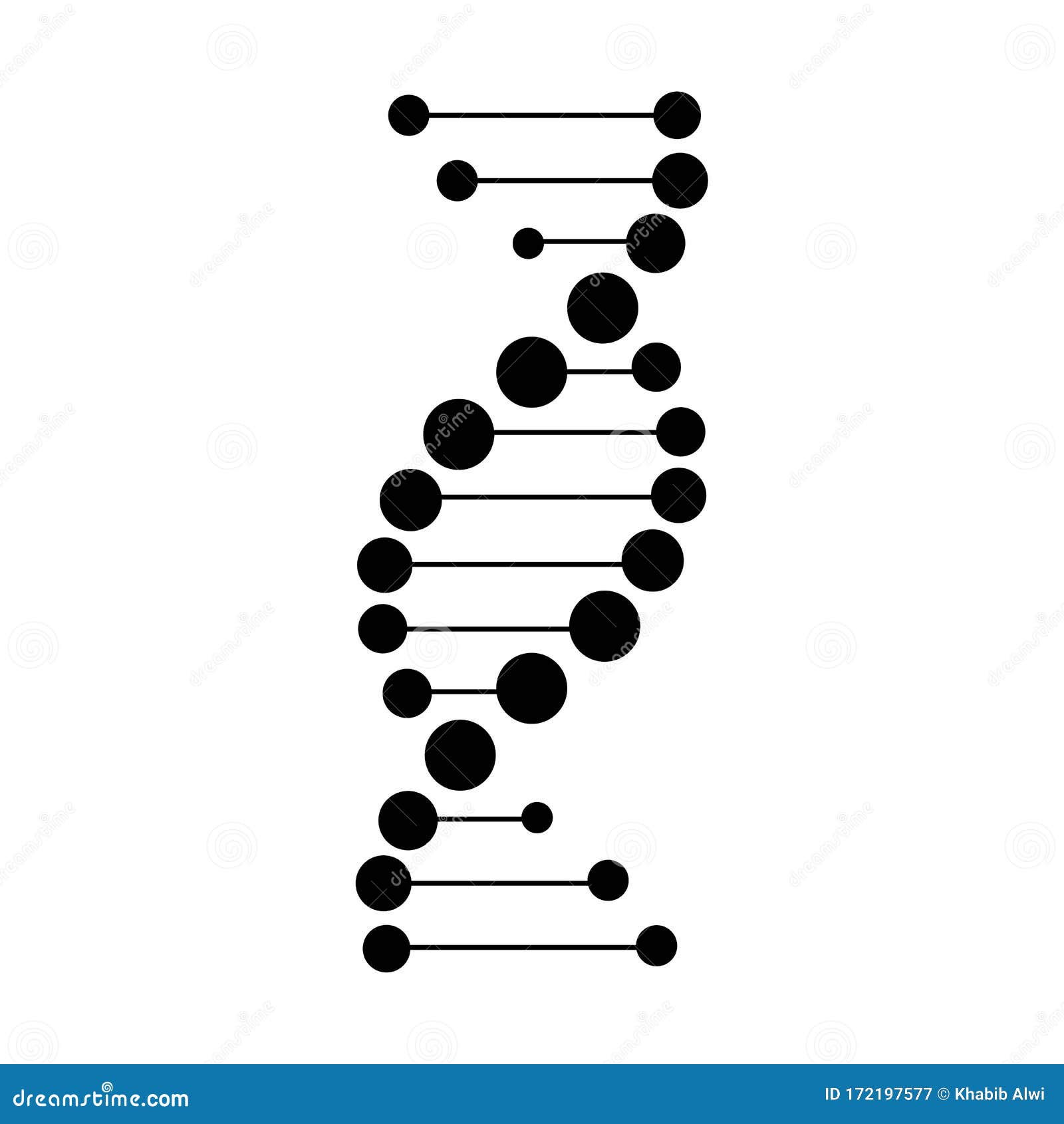 DNA Helix Icon. Concept Symbol Of Biochemistry And Nanotechnology Stock ...