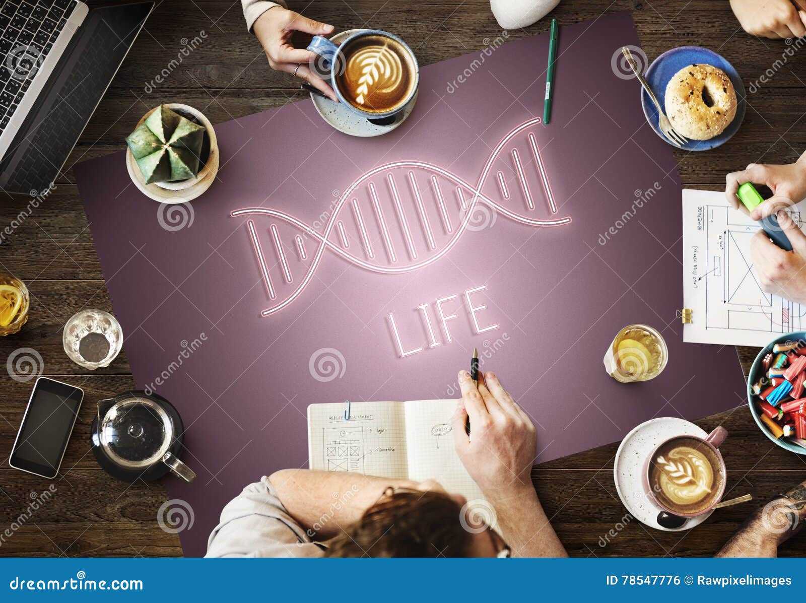 DNA Helix Life Science Graphic Concept Stock Photo - Image of graphic ...