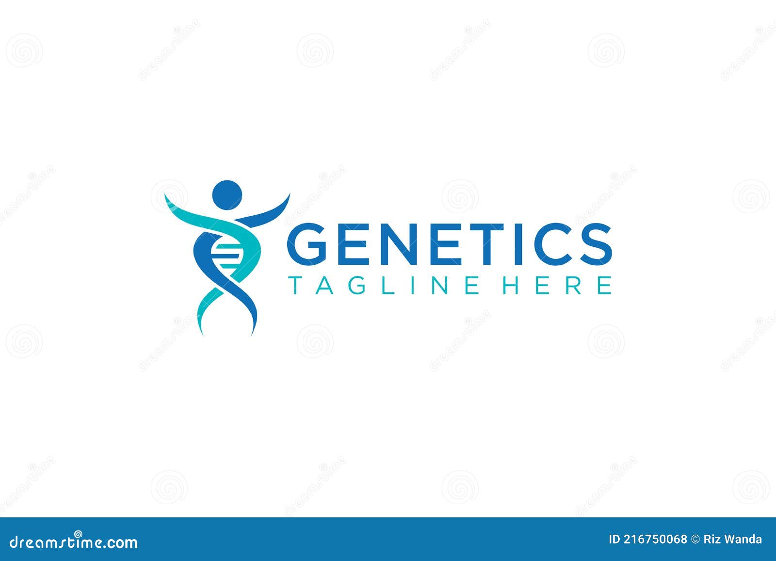 DNA Helix Logo Template. Genetics Vector Design. Biological ...