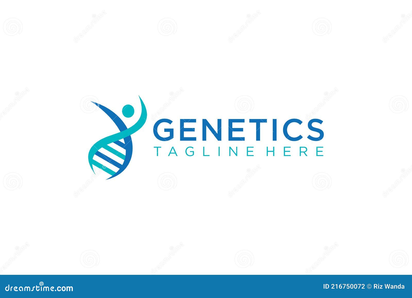 DNA Helix Logo Template. Genetics Vector Design. Biological ...
