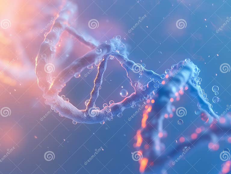 DNA Helix in a Microscopic View Stock Image - Image of genetics ...
