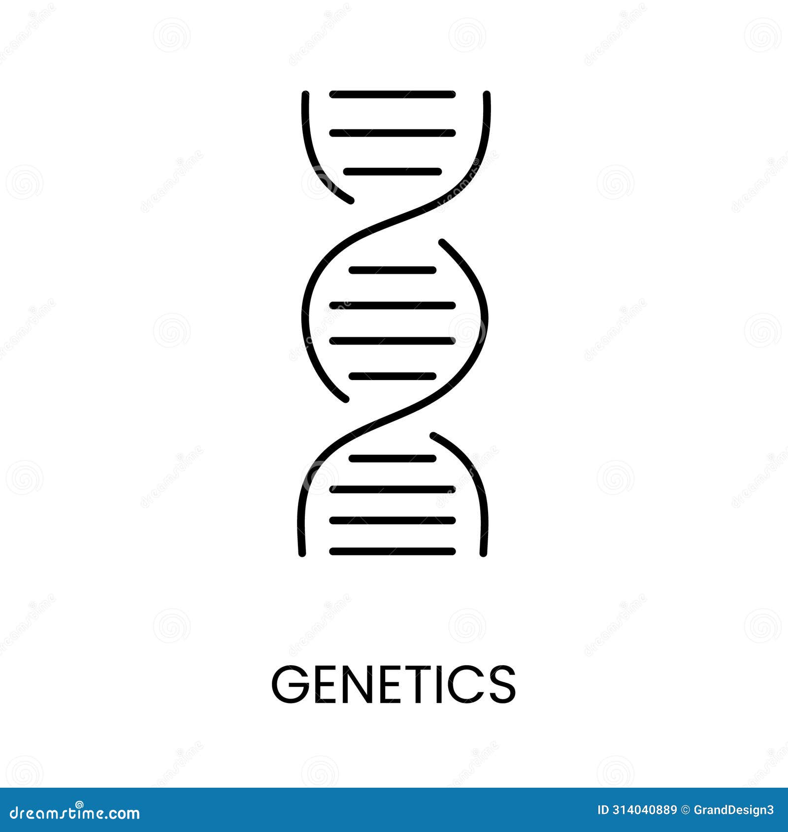 Genetics Line Icons Collection. DNA, Chromosomes, Genes, Alleles ...