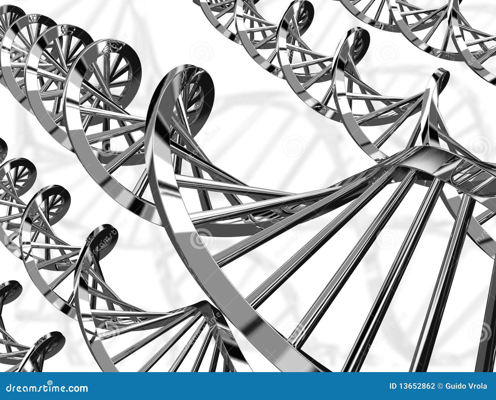 DNA helixes stock illustration. Illustration of blue - 13652862