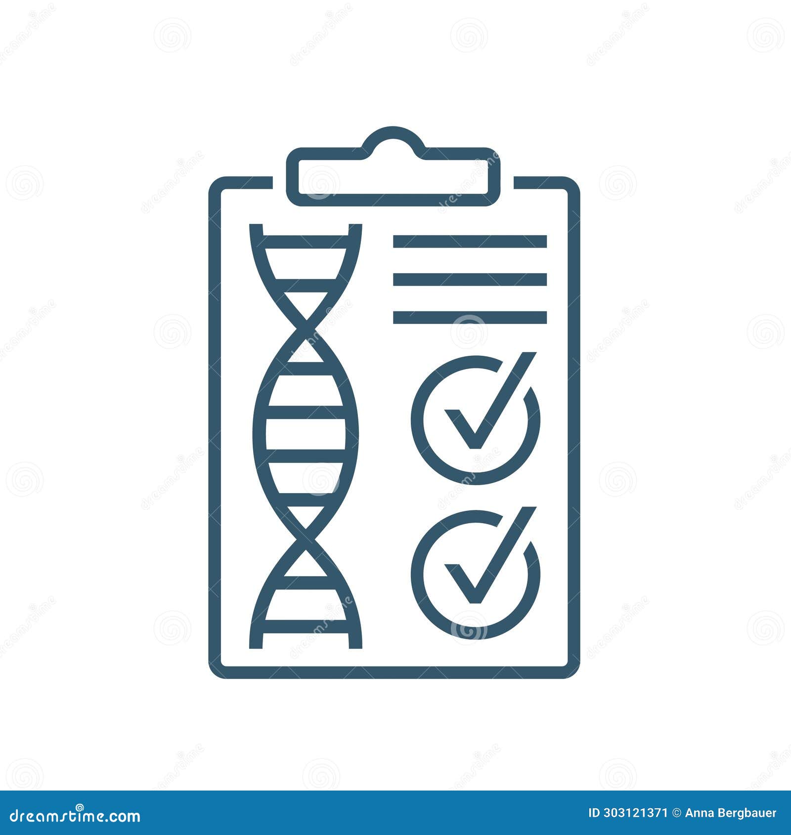 DNA Heredity Test Result. Document with Genetic Analysis Report Stock ...