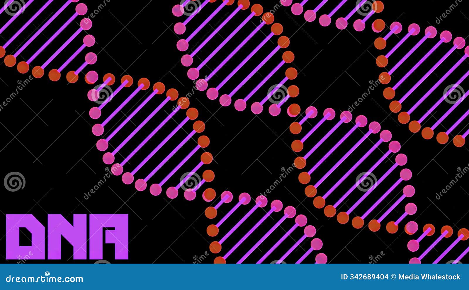DNA Human Structure. Design. Schematic Colorful DNA Spiral, Science for ...