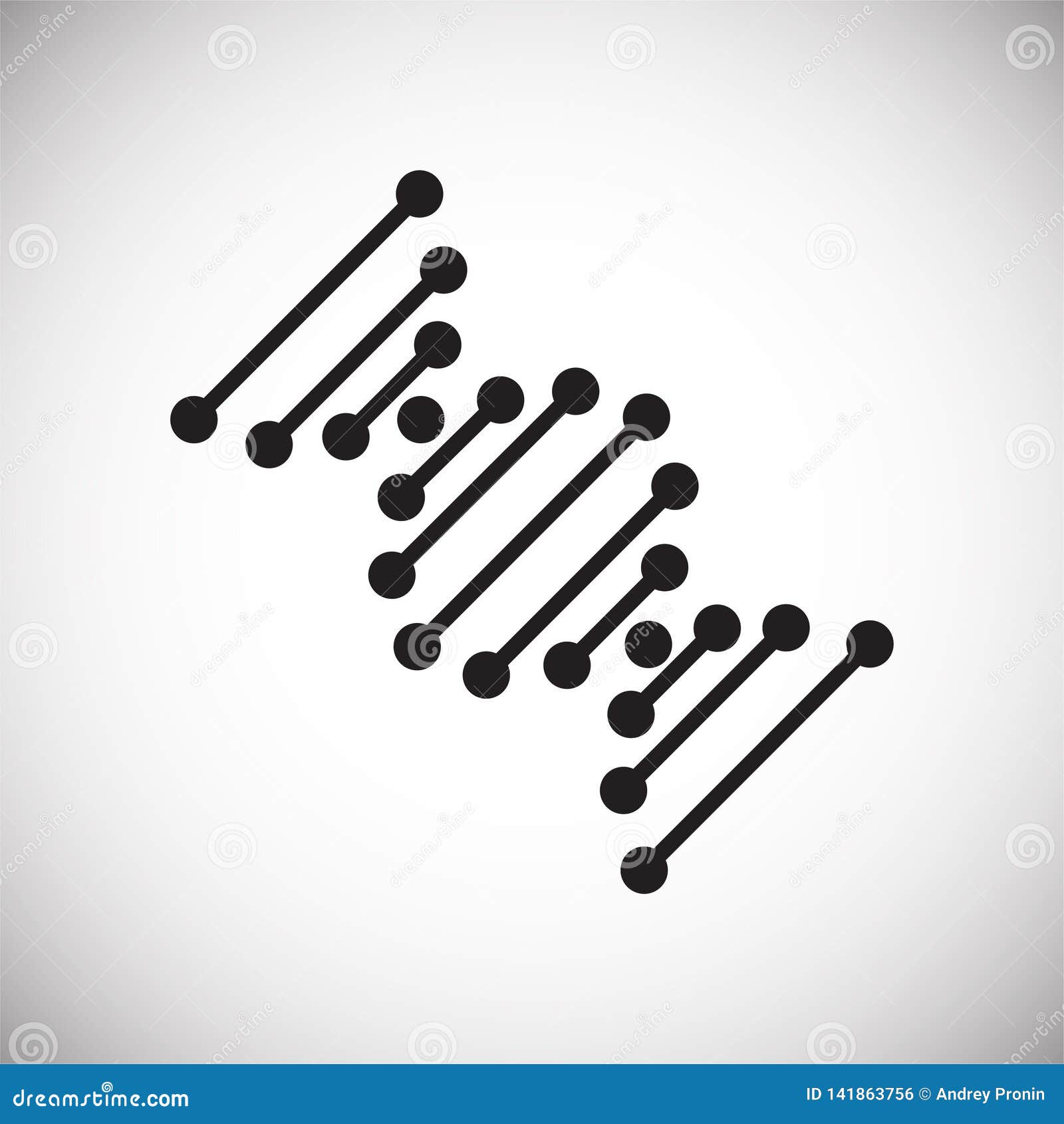 DNA Icon on Background for Graphic and Web Design. Simple Vector Sign ...