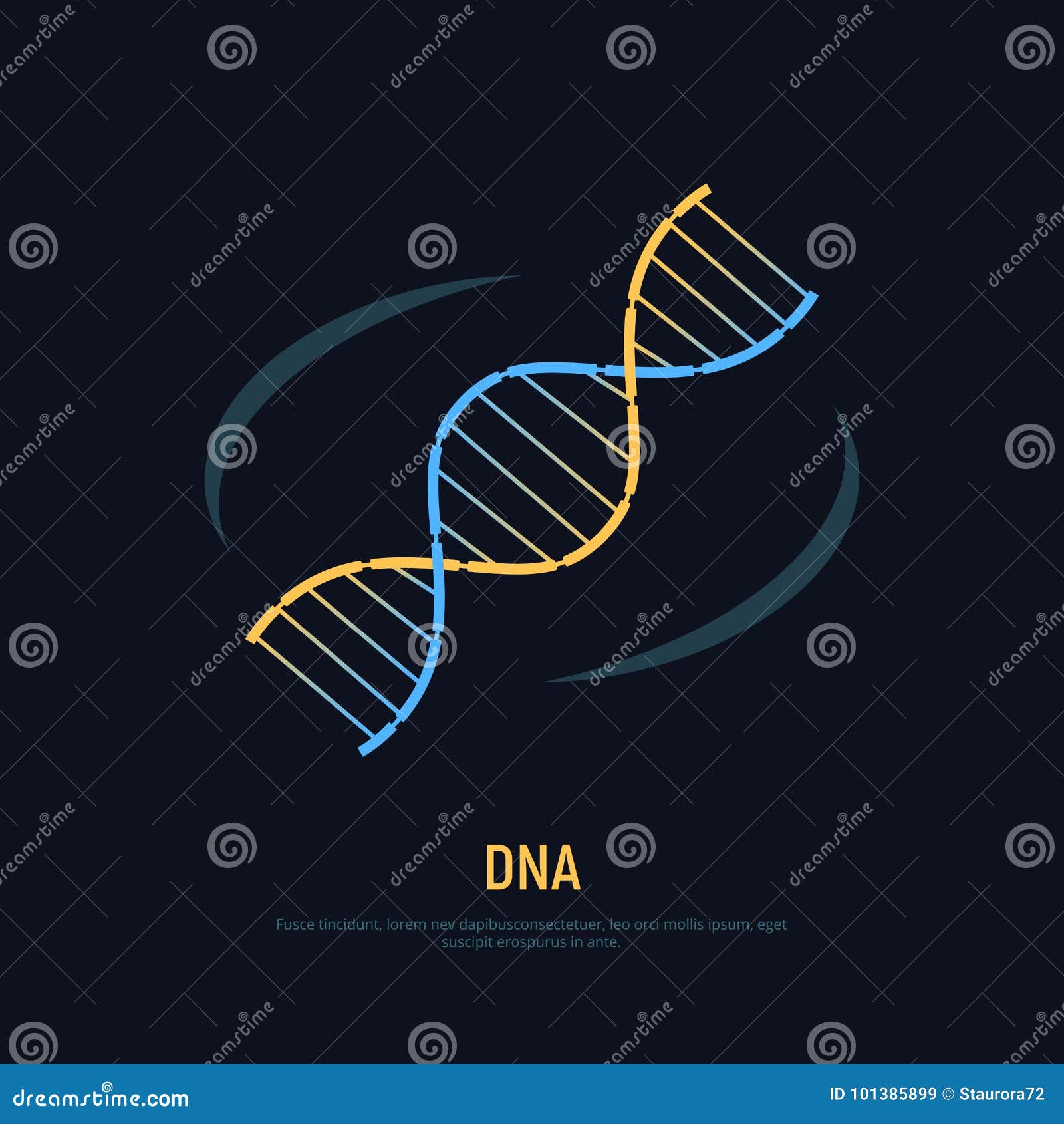 DNA Icon. Concept Symbol of Biochemistry and Nanotechnology. Stock ...