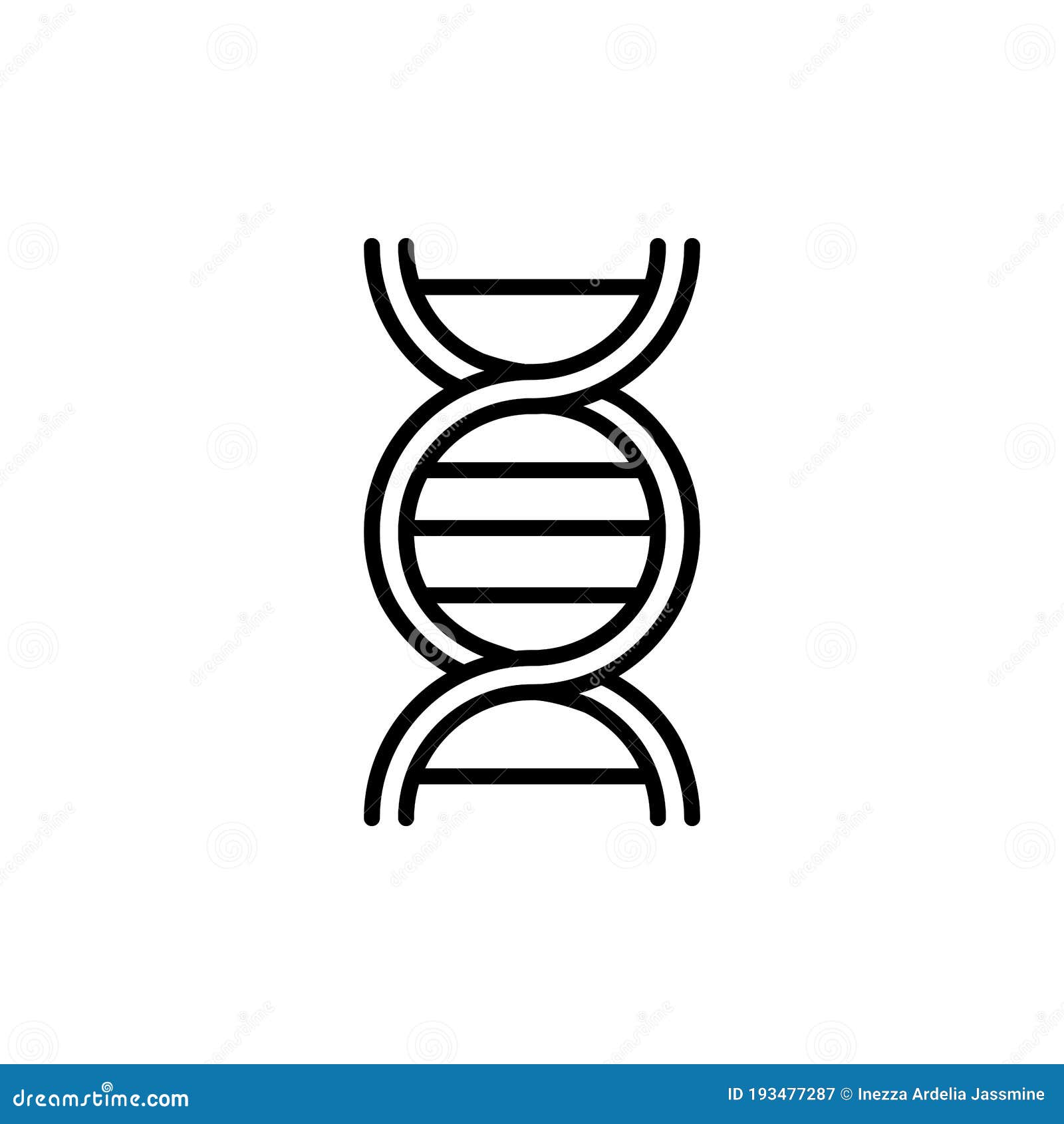 DNA Icon, Illustration Design Template Stock Vector - Illustration of ...