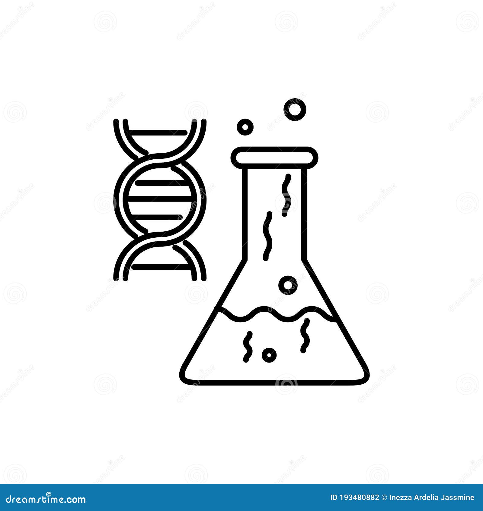 DNA Icon, Illustration Design Template Stock Vector - Illustration of ...