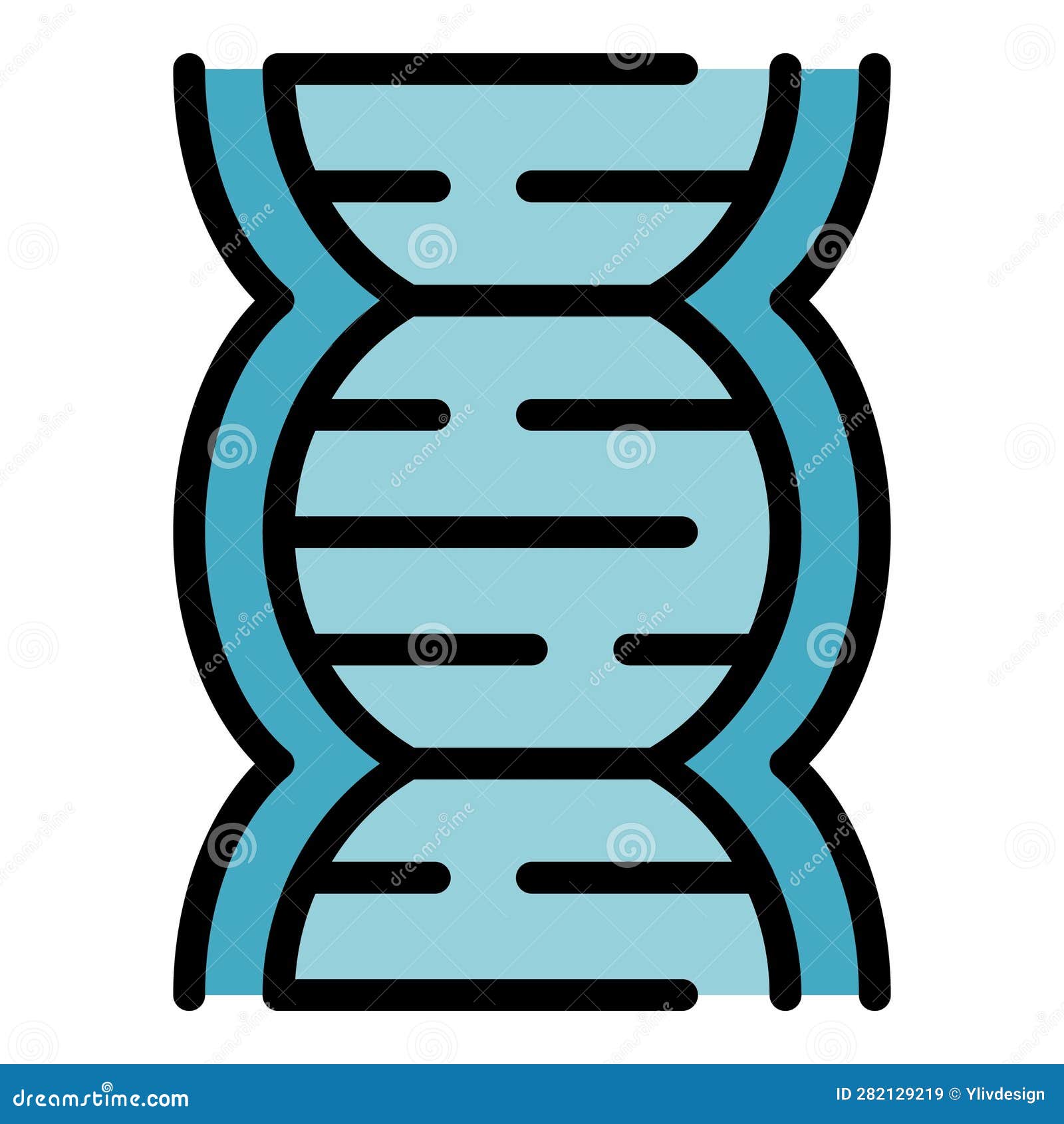 Dna icon vector flat stock vector. Illustration of vector - 282129219
