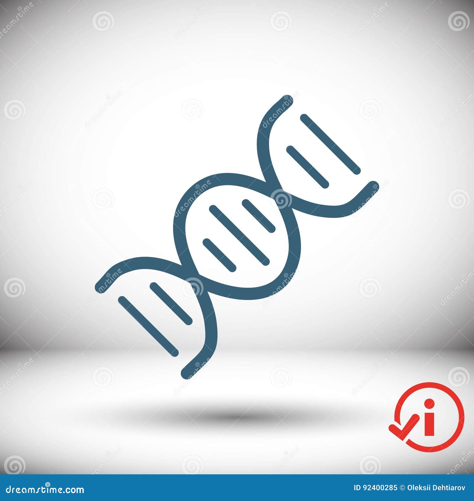 DNA Icon Stock Vector Illustration Flat Design Stock Vector ...