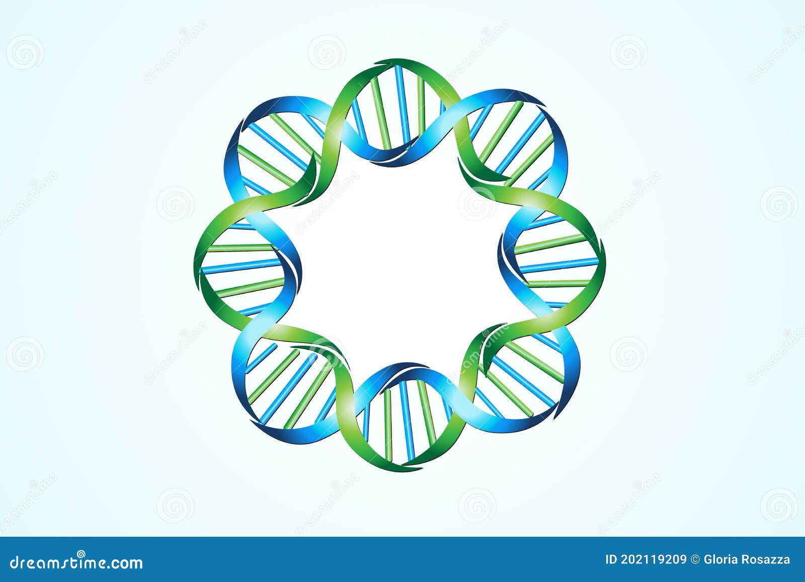 DNA icon symbol logo stock vector. Illustration of circular - 202119209
