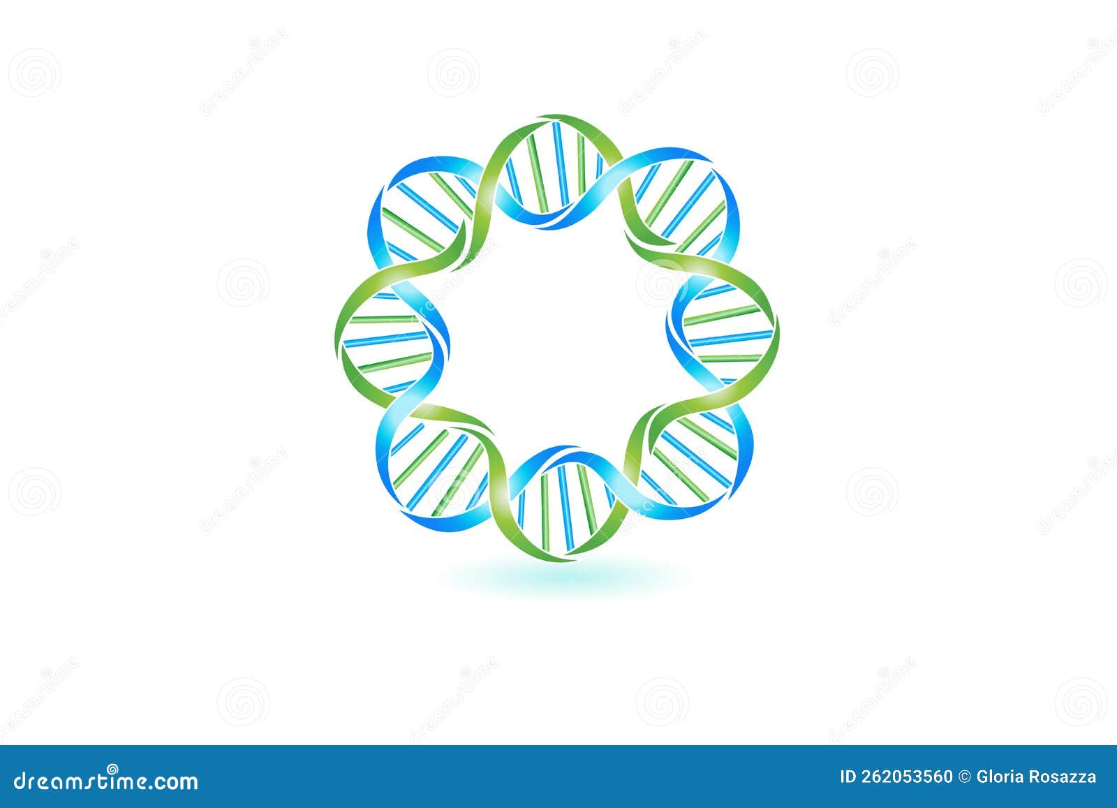DNA Science Icon Symbol Logo Vector Image Stock Vector - Illustration ...