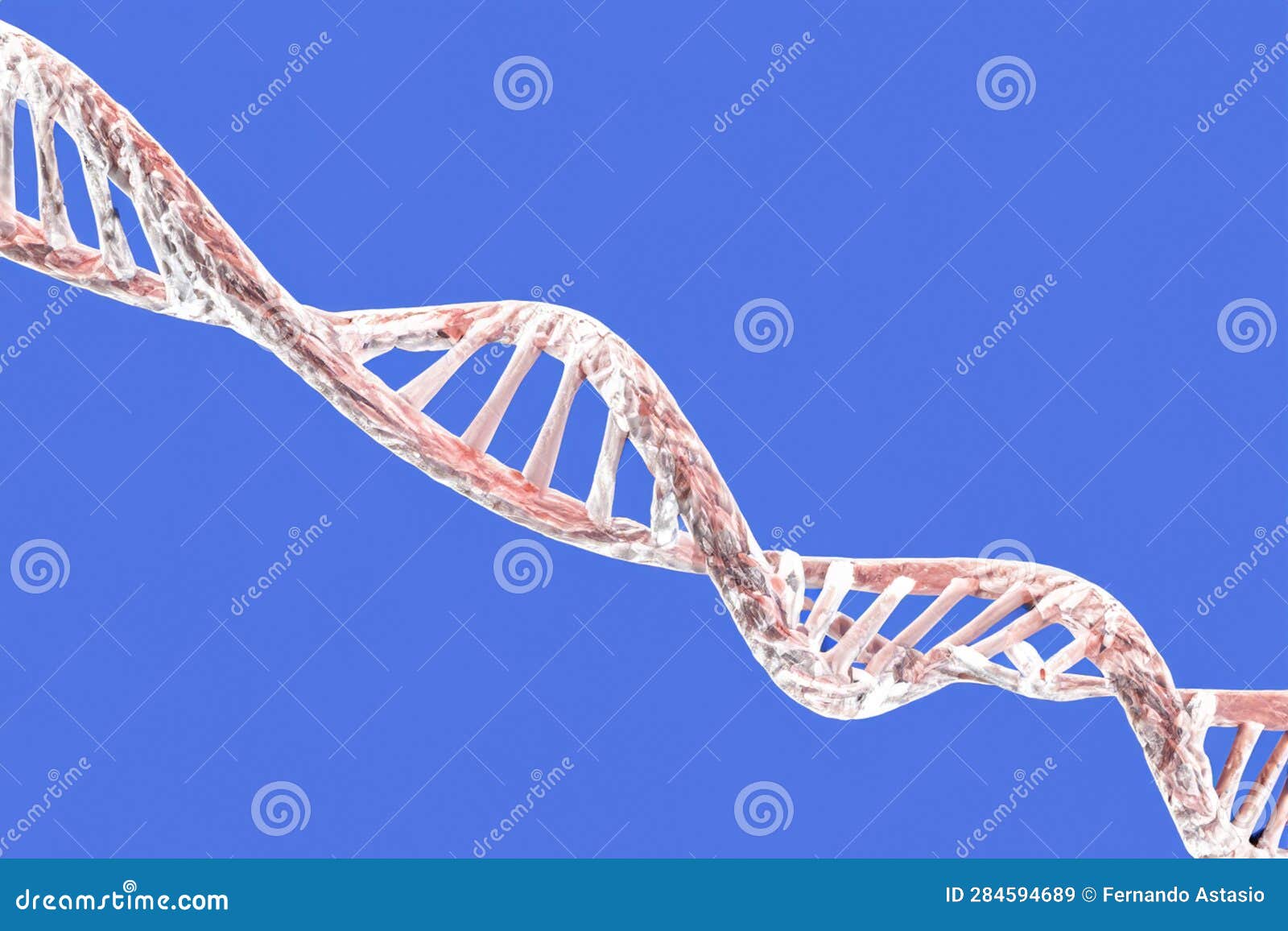 DNA. Illustration of the Molecular Structure of DNA Strands of Human ...