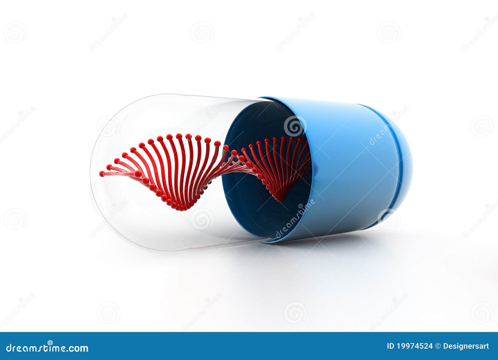 Dna inside the capsule stock illustration. Illustration of micro - 19974524