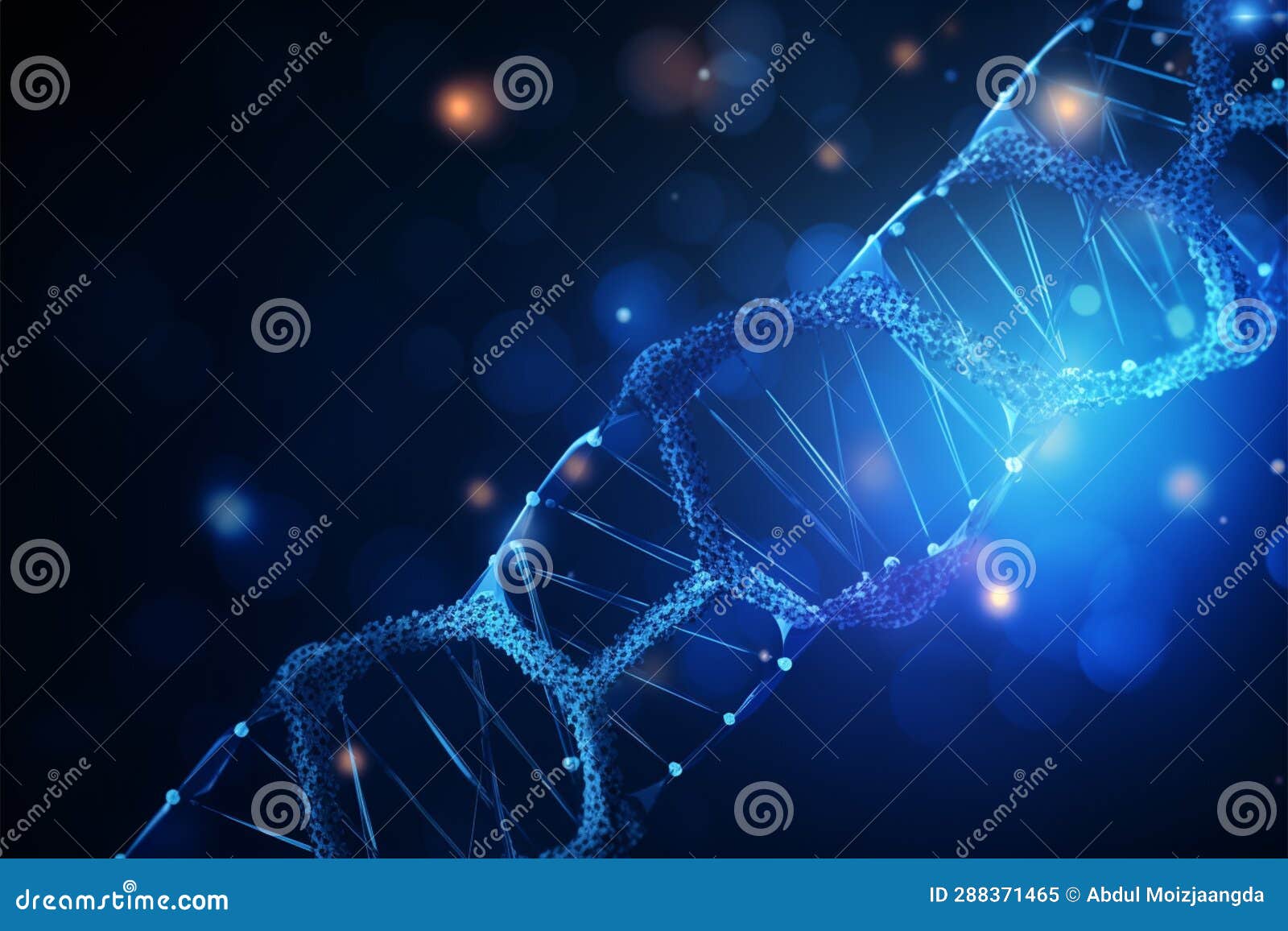 DNA Inspired Science Template Designed for Wallpaper, Banners, or ...