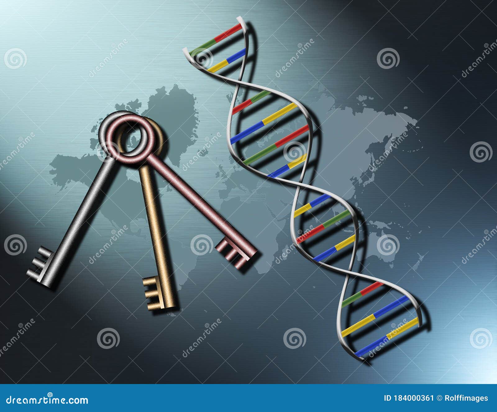 DNA and keys stock illustration. Illustration of geography - 184000361