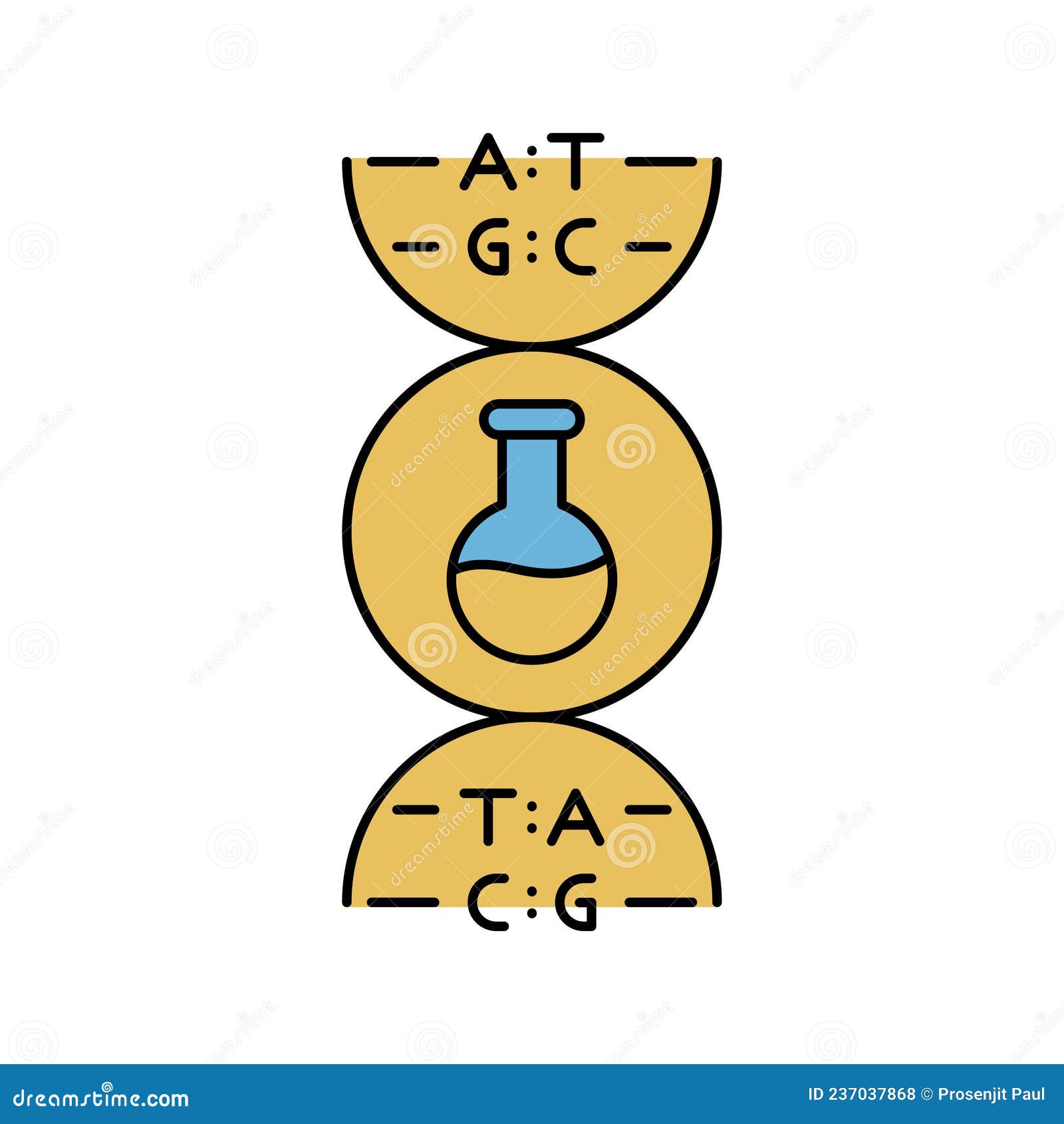 Dna Lab Test Medical Icon Vector Stock Vector - Illustration of symbol ...