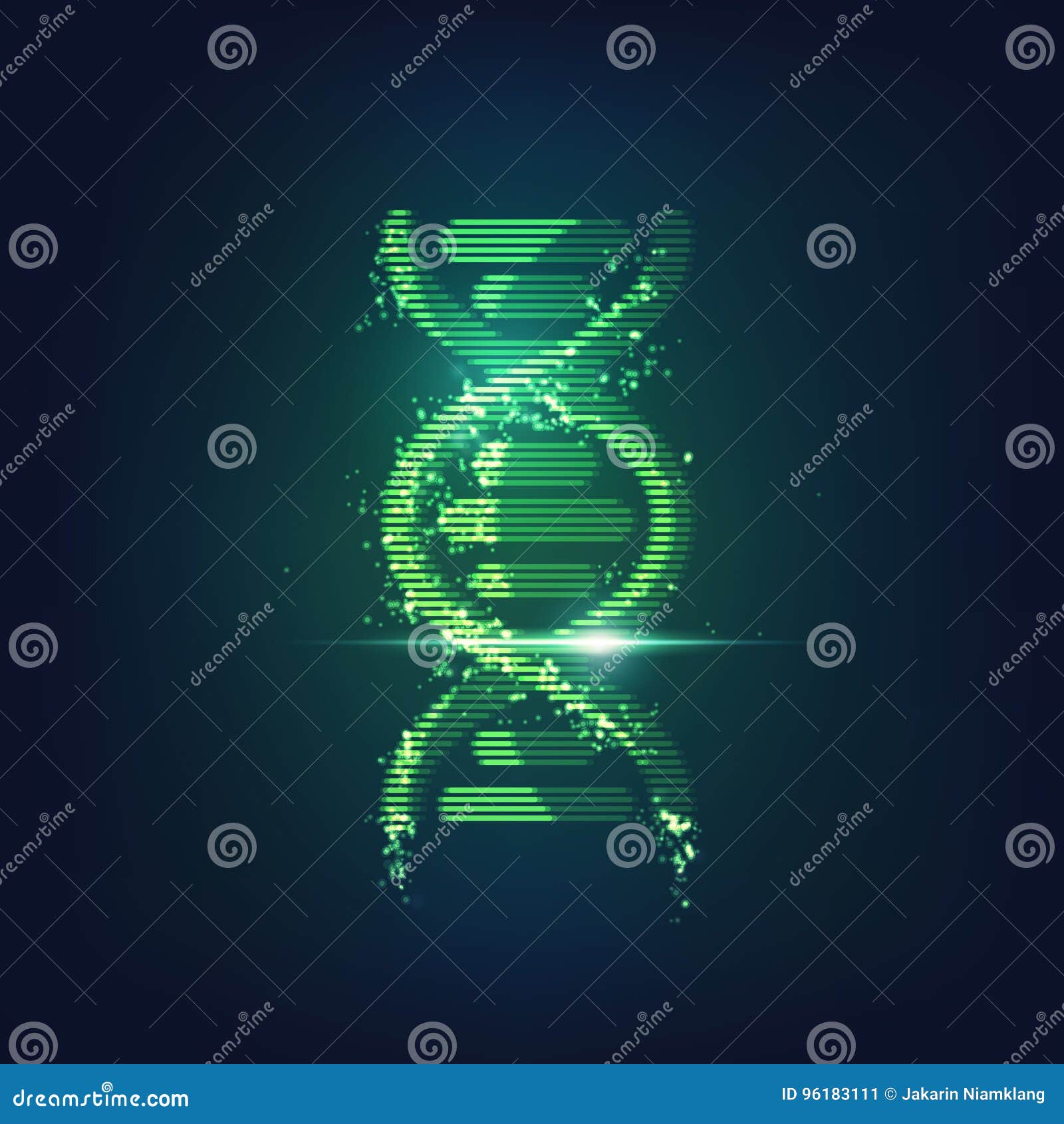 DNA Lighting stock vector. Illustration of link, experiment - 96183111