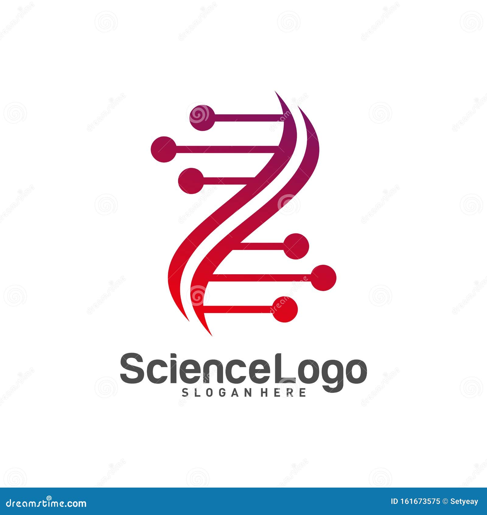 DNA Logo Design Concept Vector. Creative DNA Logo Template Stock Vector ...