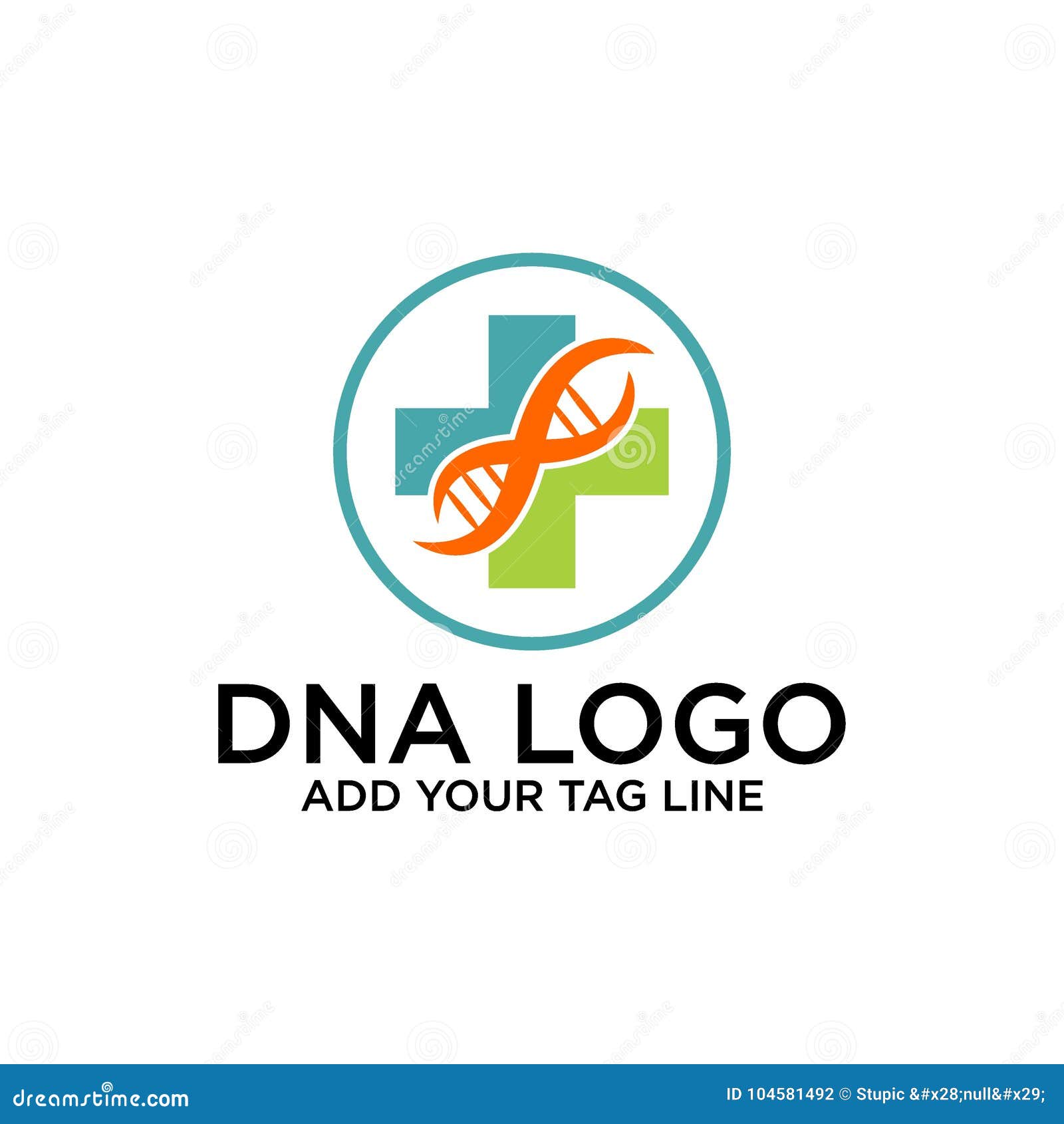 DNA Logo Design and Illustration Stock Illustration - Illustration of ...