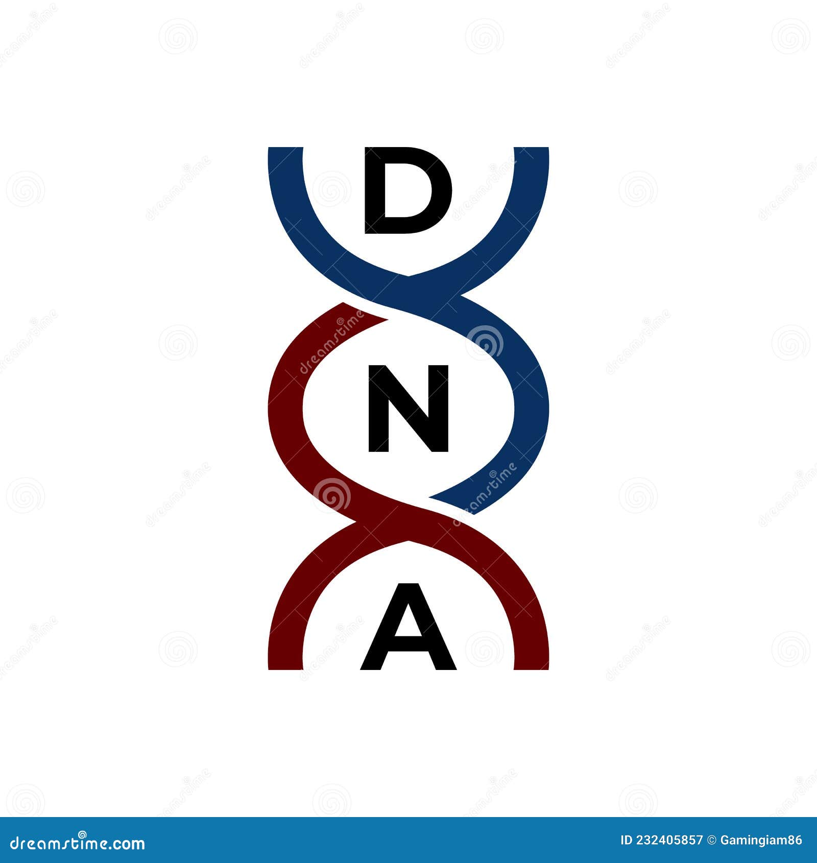 Dna logo design insignia stock vector. Illustration of life - 232405857